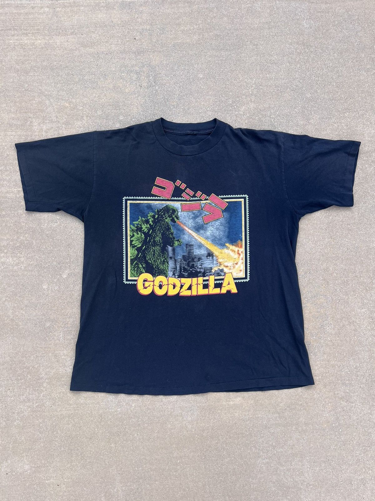 Streetwear × Vintage RARE 90s Vintage Godzilla Horror Movie Promo T ...