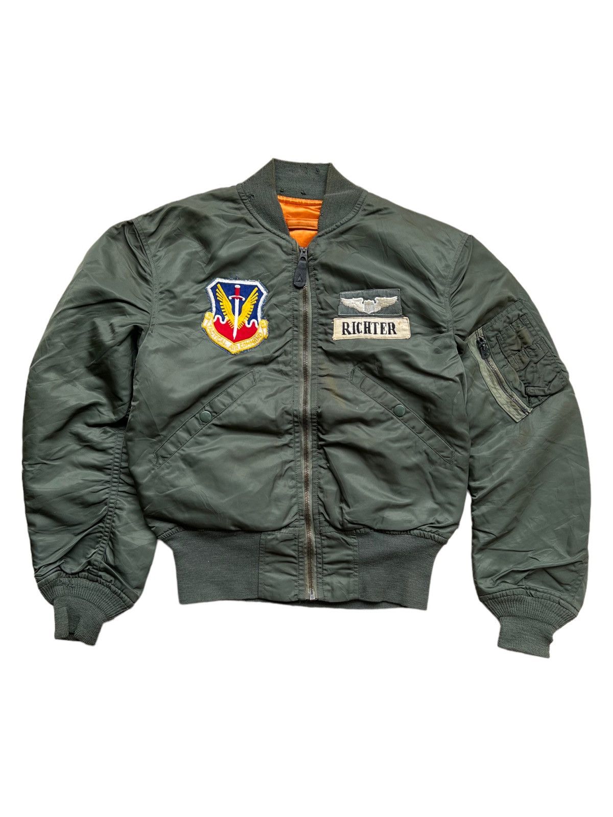 Alpha Industries × Bomber Jacket × Military VERY RARE VINTAGE JACKET ...