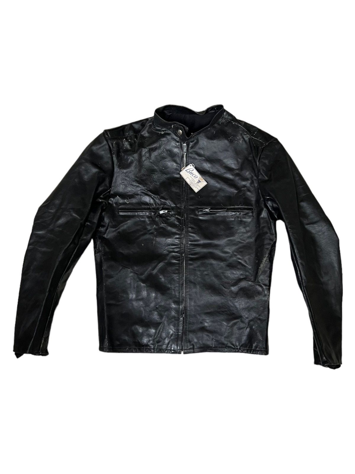 Vintage VERY RARE VINTAGE LEATHER JACKET BUCO J100 DEADSTOCK NOS 60s ...