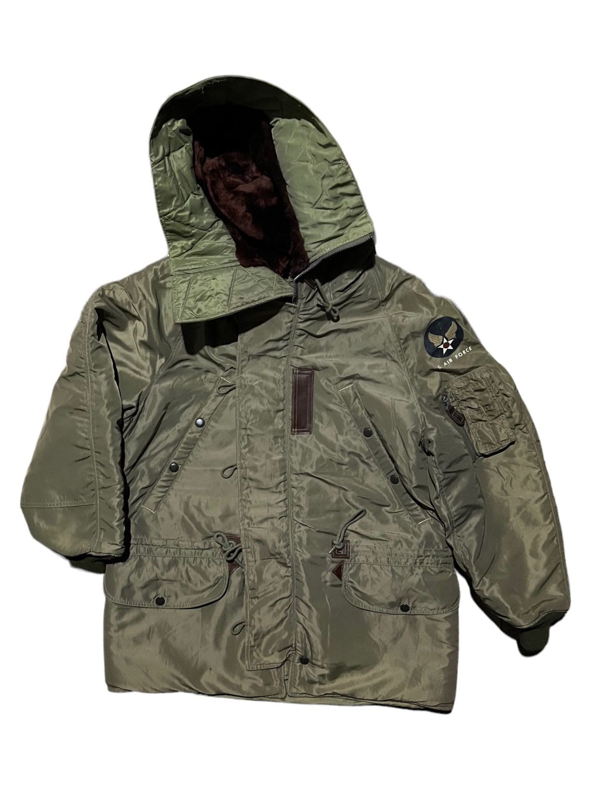 Vintage VERY RARE VINTAGE JACKET PARKA N3B USAF AIR FORCE KOREAN WAR ...