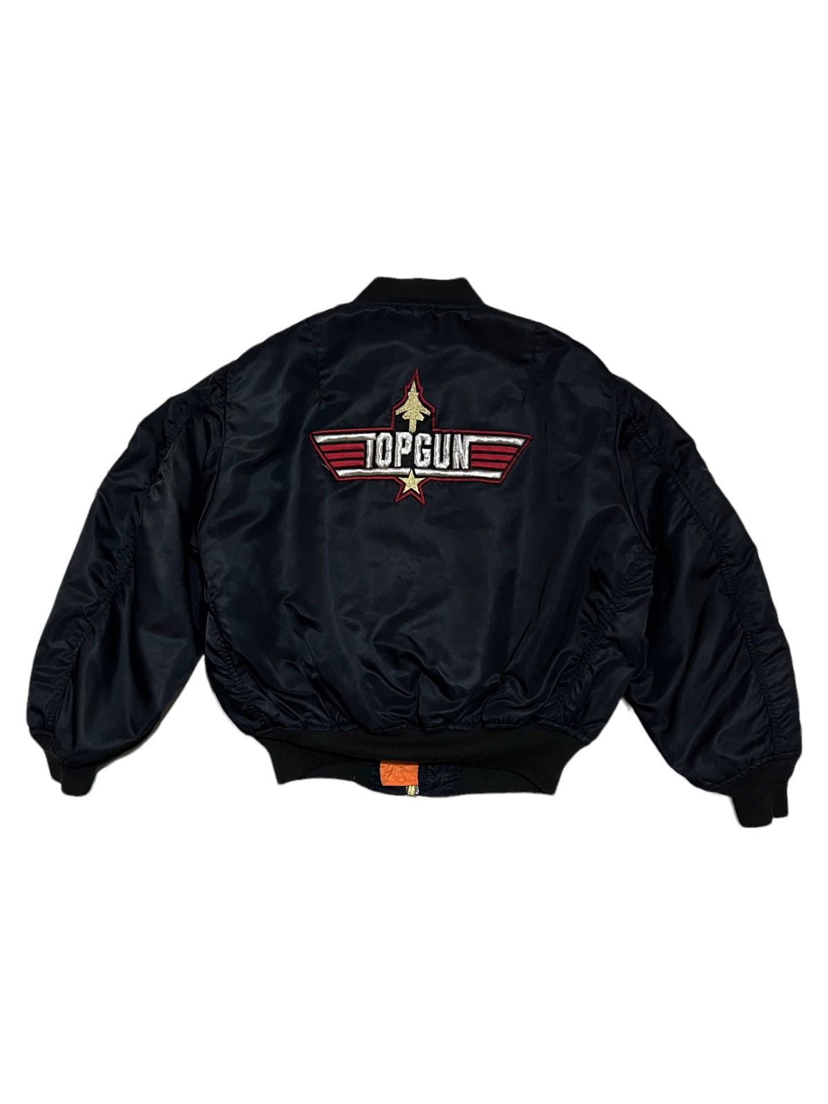 Vintage VERY RARE VINTAGE JACKET FLIGHT BOMBER MA 1 TOP GUN OFFICIAL ...