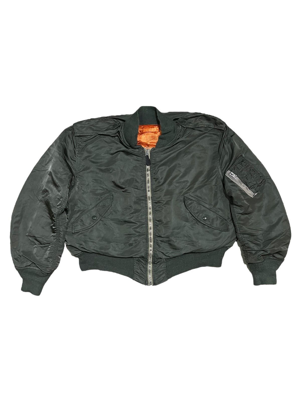 Vintage VERY RARE VINTAGE JACKET FLIGHT BOMBER L2B ALPHA INDUSTRIES ...