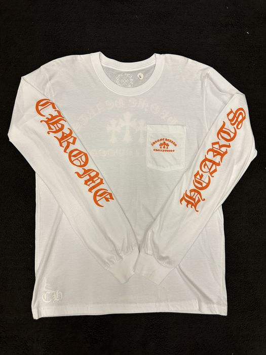Chrome Hearts Chrome Hearts White Triple Cross Long Sleeve | Grailed