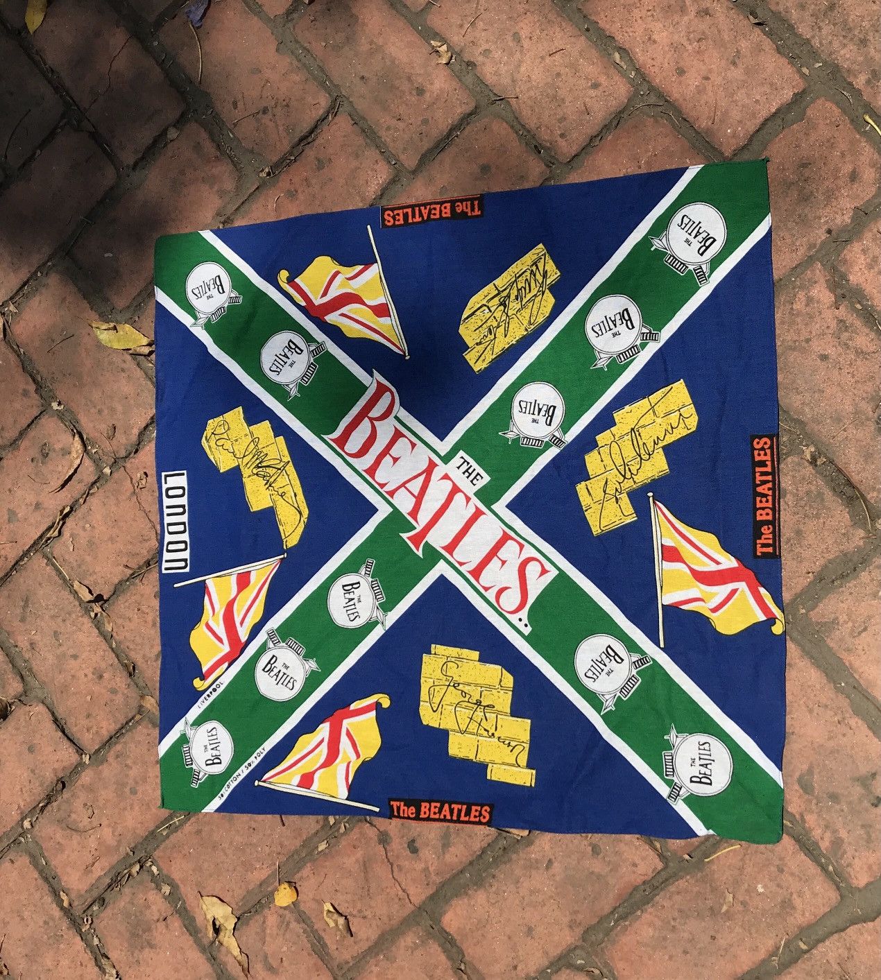 Made In Usa × Rock Band × Vintage The Beatles vintage Bandana | Grailed