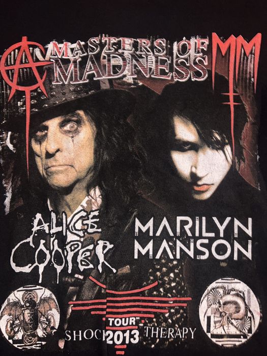 Vintage Vintage Marilyn Manson X Alice Cooper Masters of Madness Tee ...