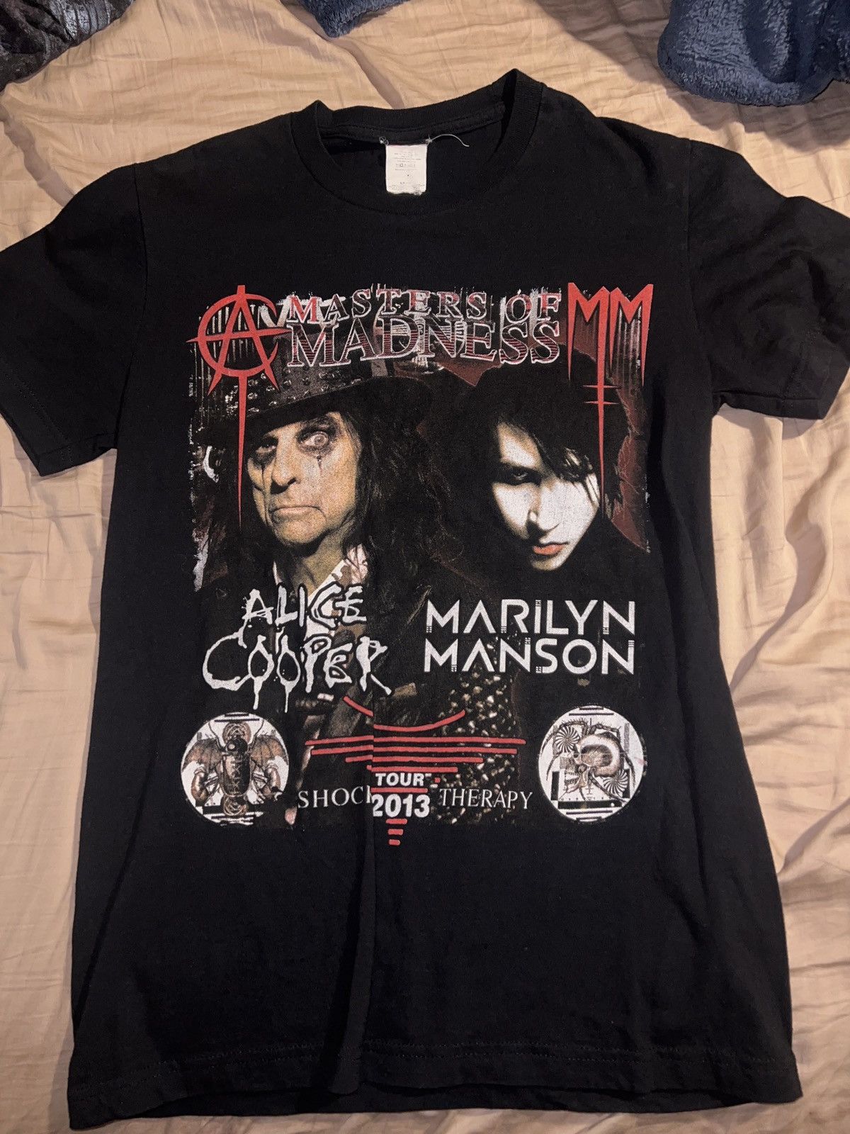 Vintage Vintage Marilyn Manson X Alice Cooper Masters of Madness Tee | Grailed