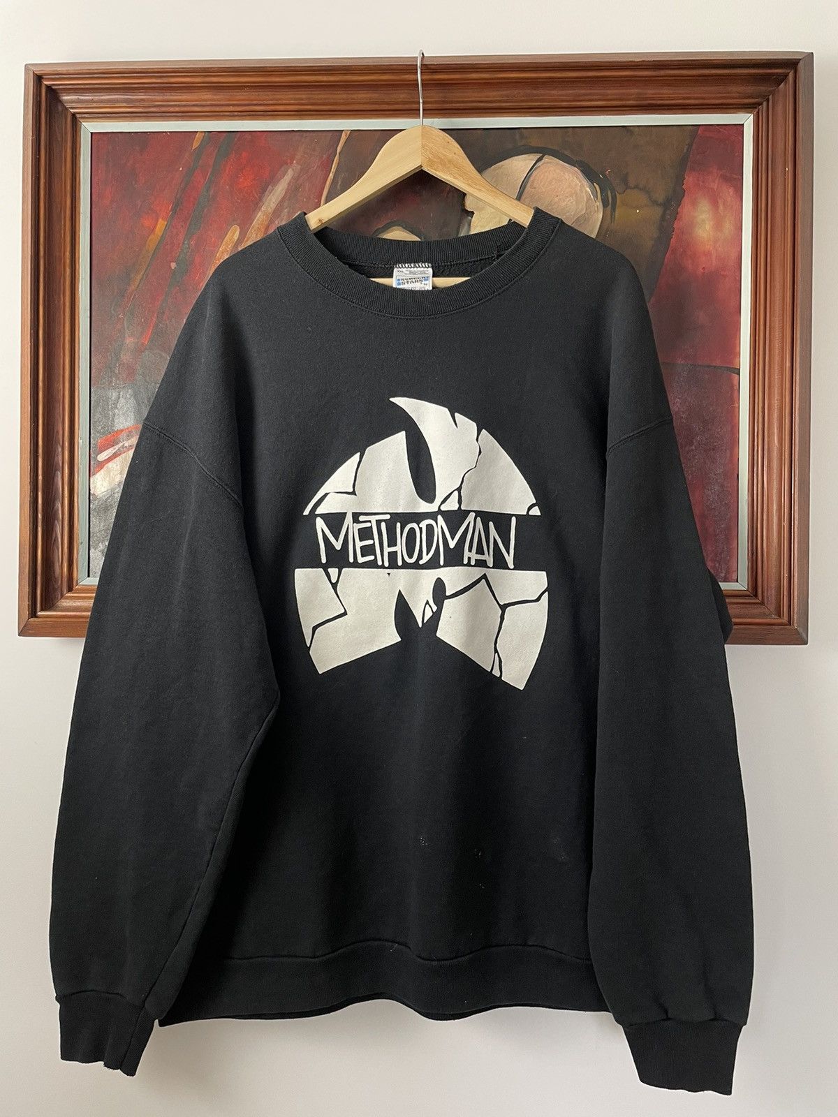 Vintage Vintage 90s Method Man Wu Tang Clan Rare Crewneck Streetwear ...