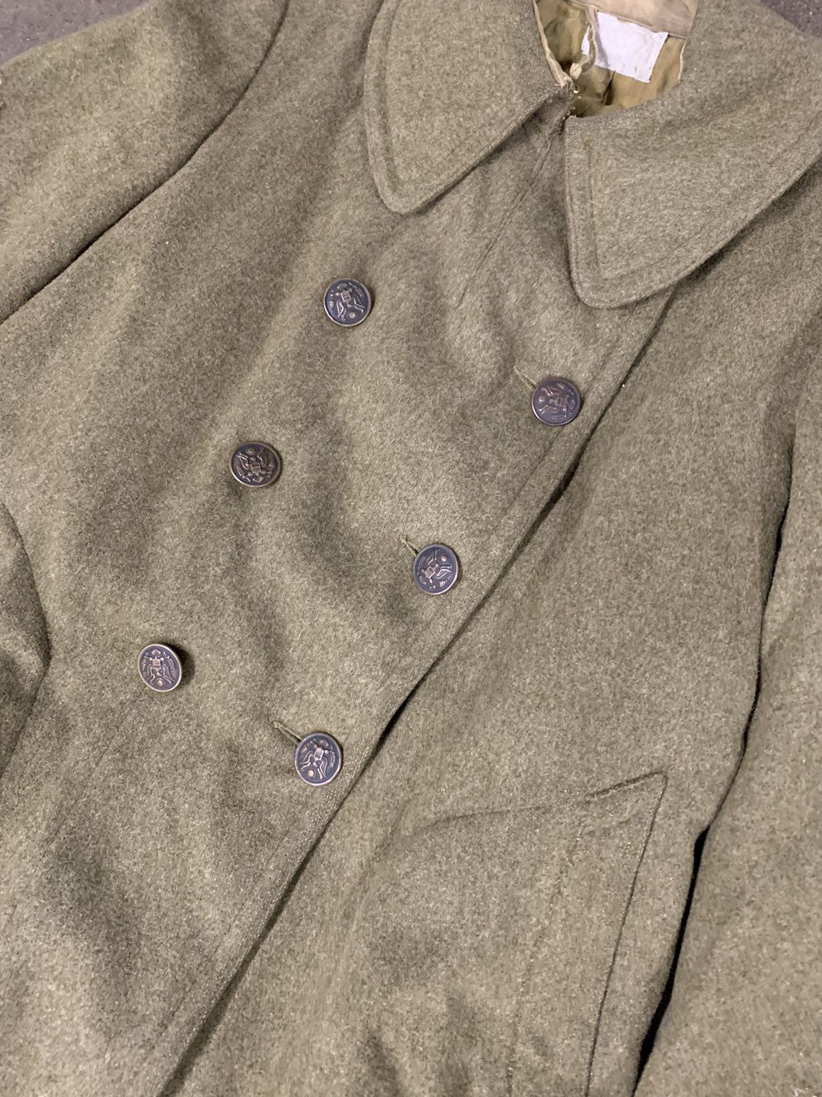 Vintage Vintage 1910s WWI US Army Officer Wool Mule Overcoat Jacket ...