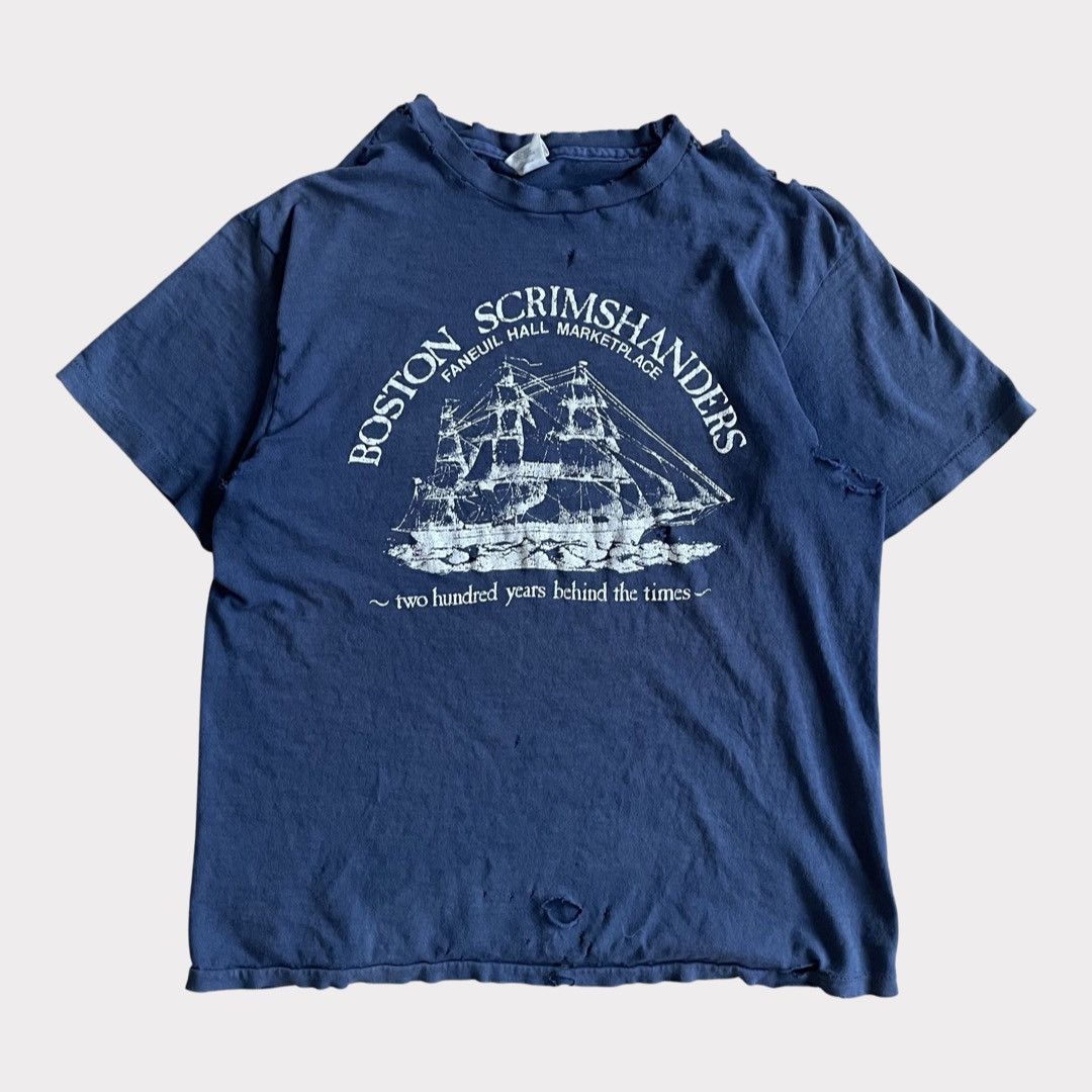 Vintage Vintage Sunfaded Thrashed Boston Tee 1980’s - M | Grailed