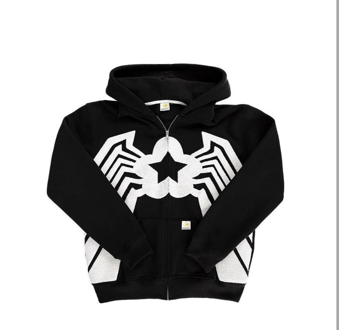 Vintage Davril Suppy Spider Zip-Up Hoodie Black & White | Grailed