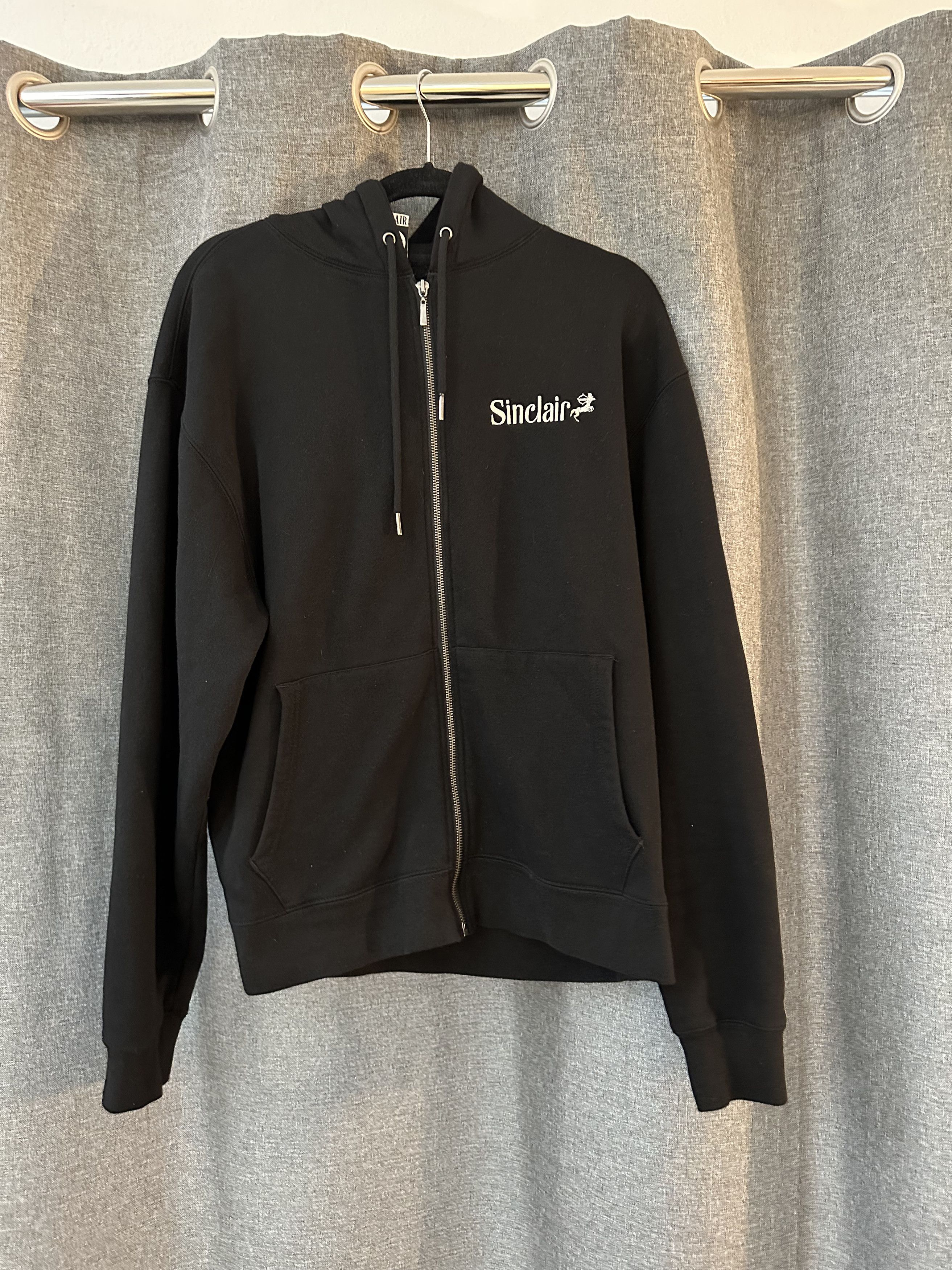 Sinclair Global Sinclair Global Black Zip-Up Logo Hoodie | Grailed