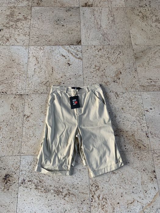 Hood By Air Double Leg Opening Shorts in Beige | Grailed