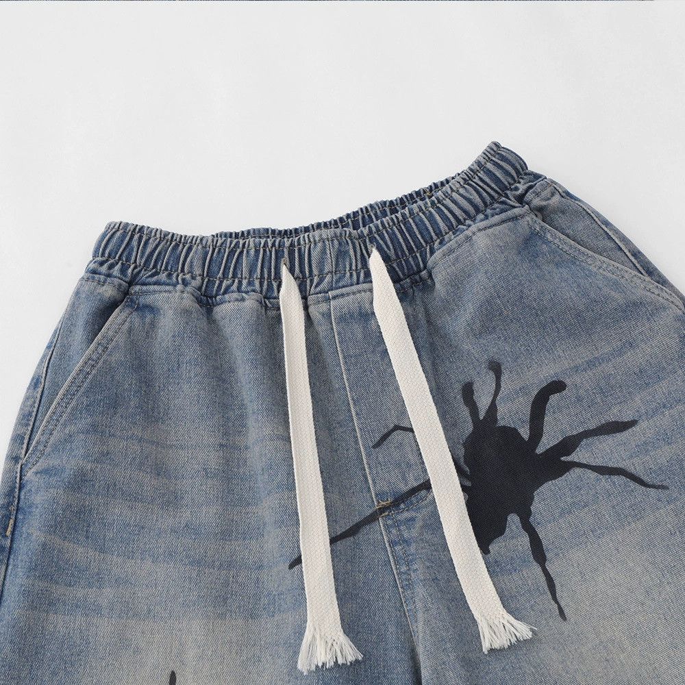 Custom × Streetwear × Vintage distressed pattern y2k shorts | Grailed
