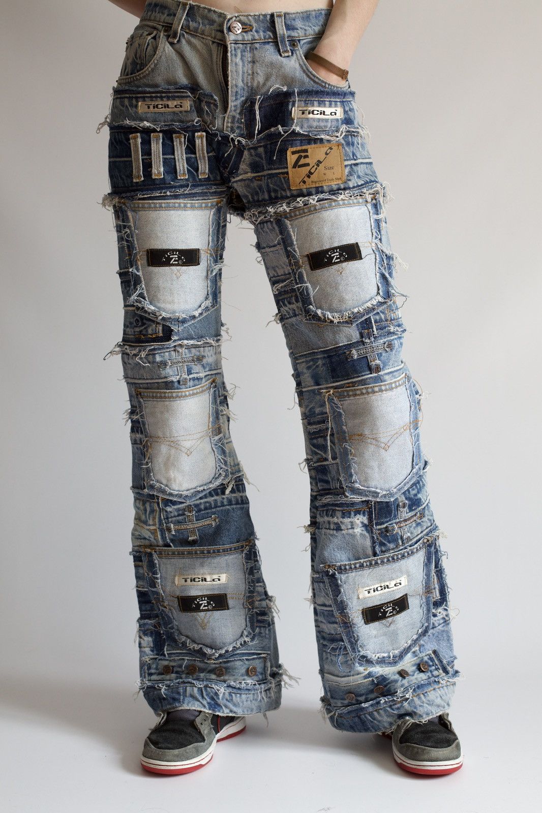 Designer × Distressed Denim × Japanese Brand TICILA Designer Rock Star ...