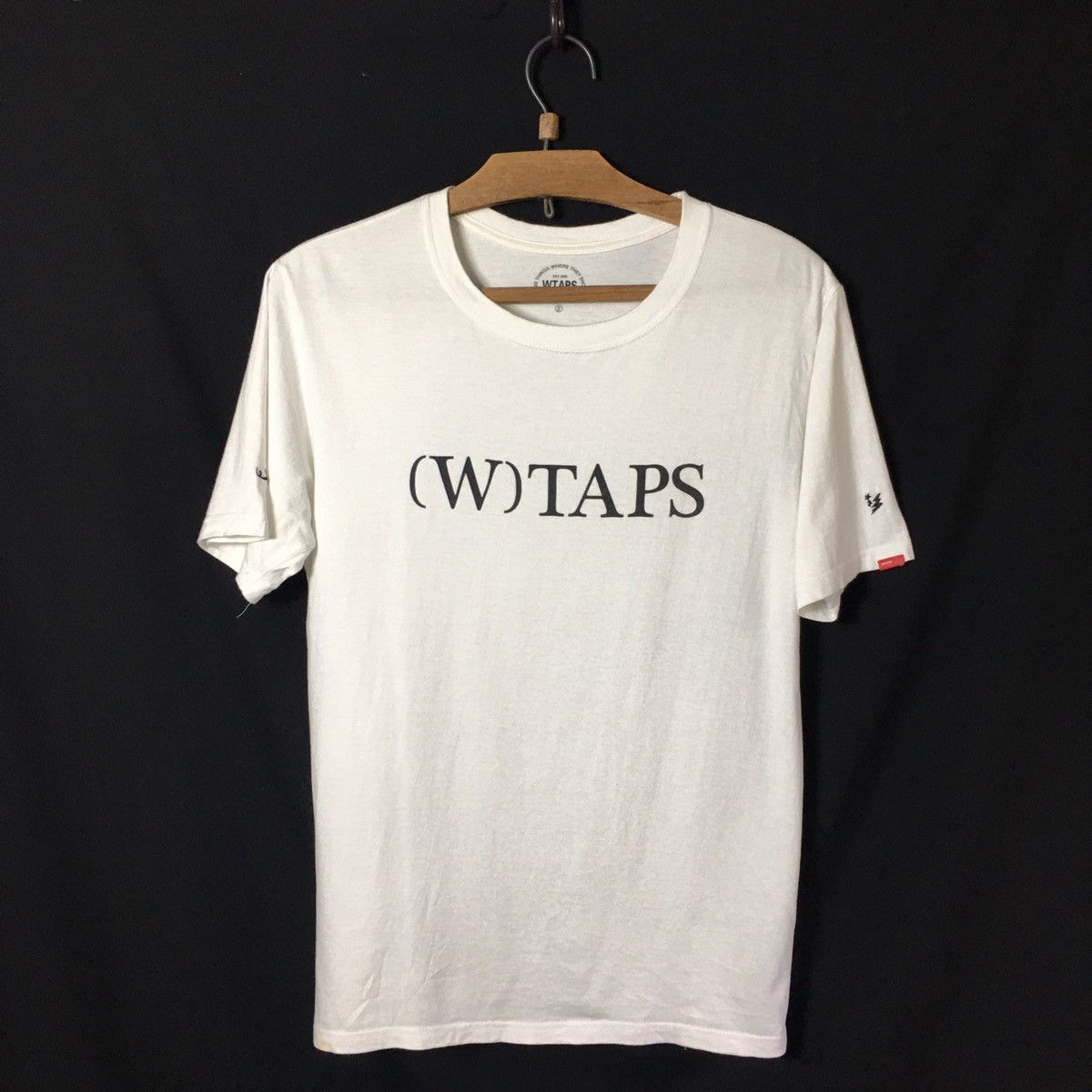 Wtaps Wtaps Visual Uparmored Script Spellout White Tshirt | Grailed