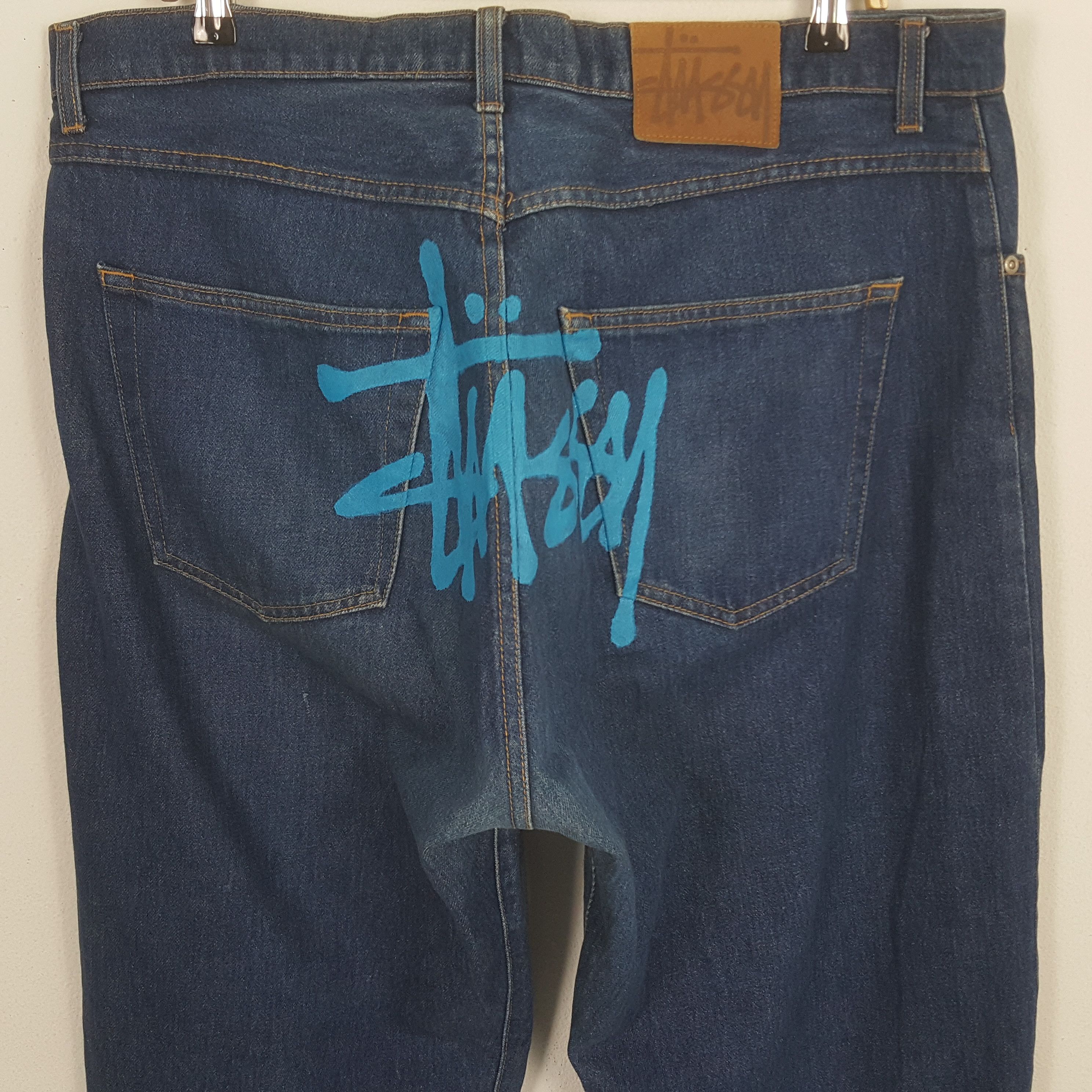 Stussy Vintage Stussy Custom Bug Art Style Denim Jeans | Grailed