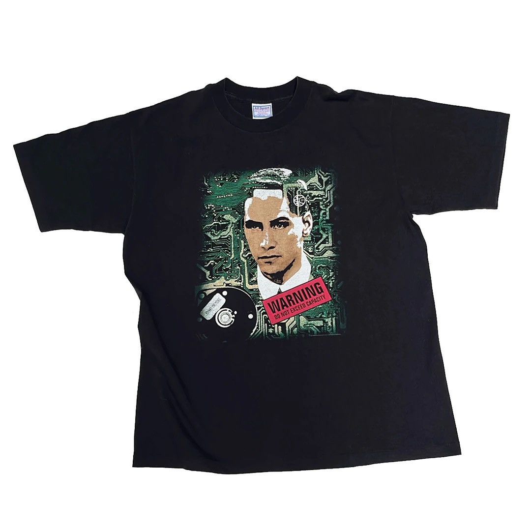 Vintage Johnny Mnemonic 95 Keanu Reeves Movie Promo Vintage T-Shirt ... Vintage Johnny Mnemonic 95 Keanu Reeves Movie Promo Vintage T-Shirt ...