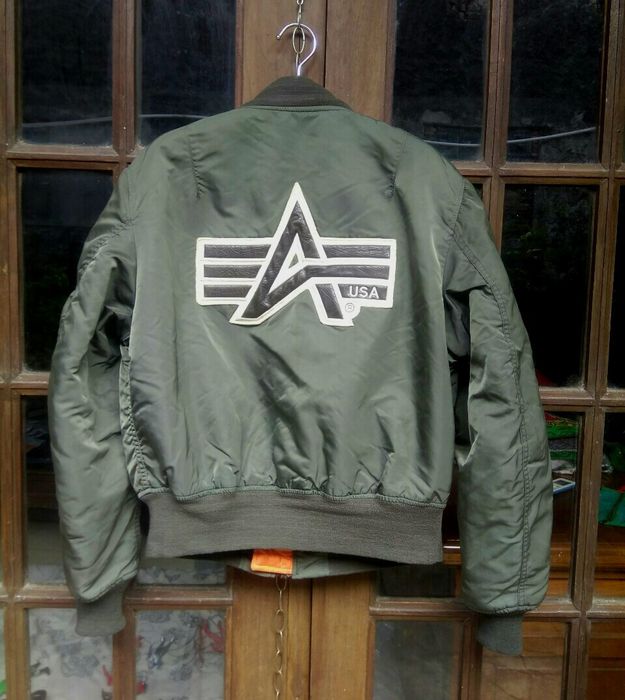 Alpha Industries Alpha industries Field Bomber Jacket MA1 Big Logo ...