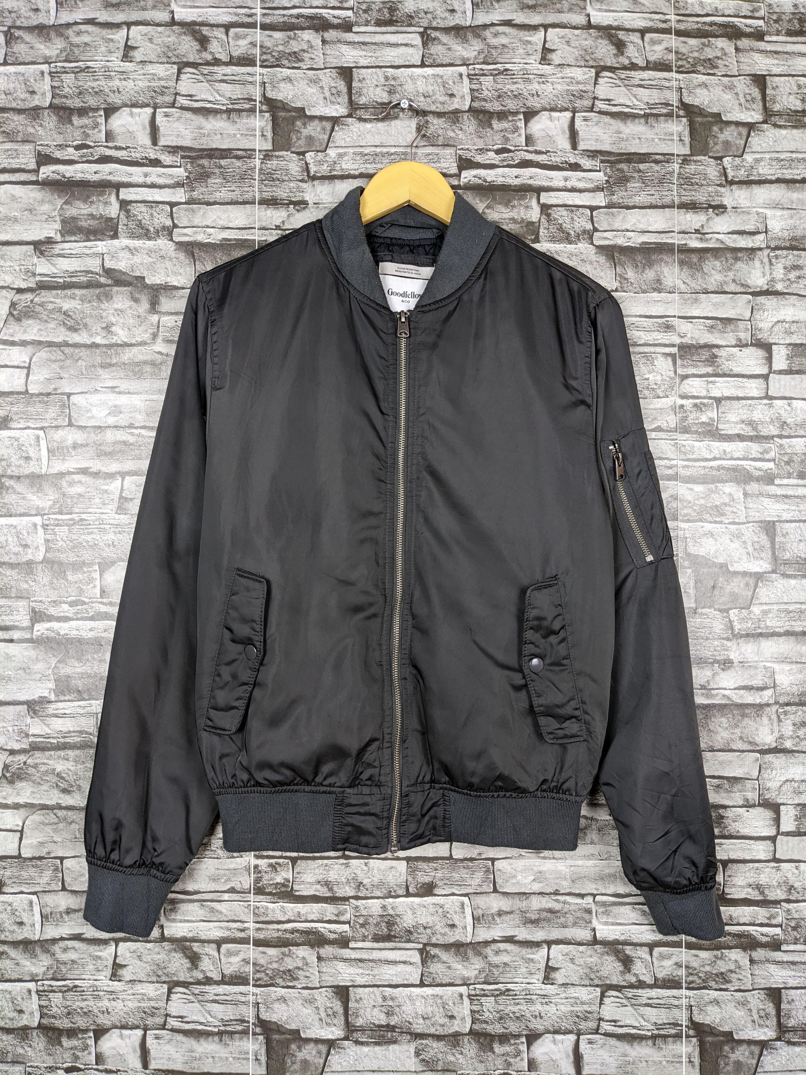 Japanese Brand Vintage Goodfellow Plain Light Coat Bomber Jacket | Grailed