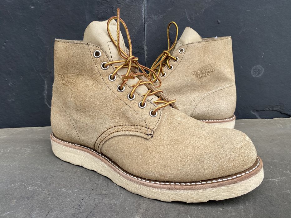 Red Wing Discontinued Mint Rare Red Wing 8167 Suede Round Plain Toe ...