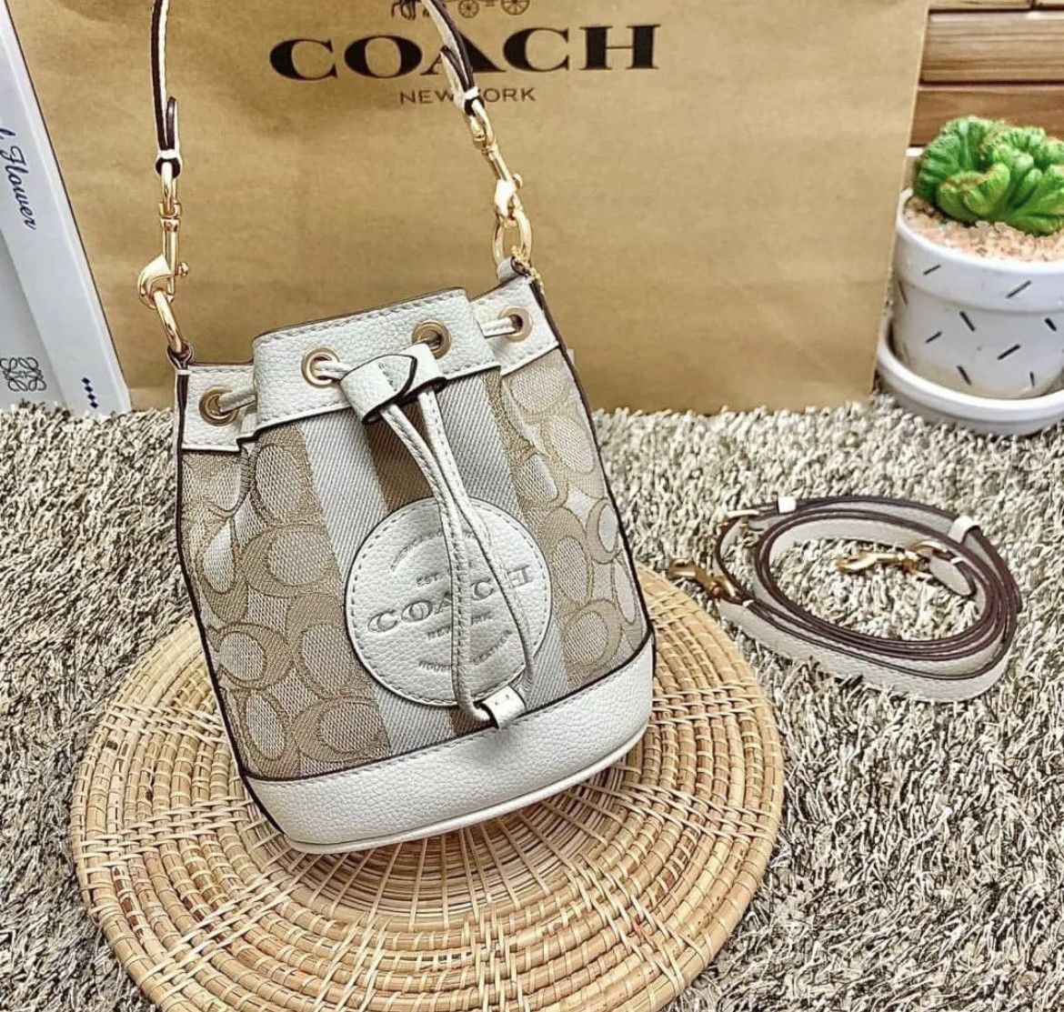 Coach coach Mini Dempsey Bucket Bag In Signature Jacquard | Grailed