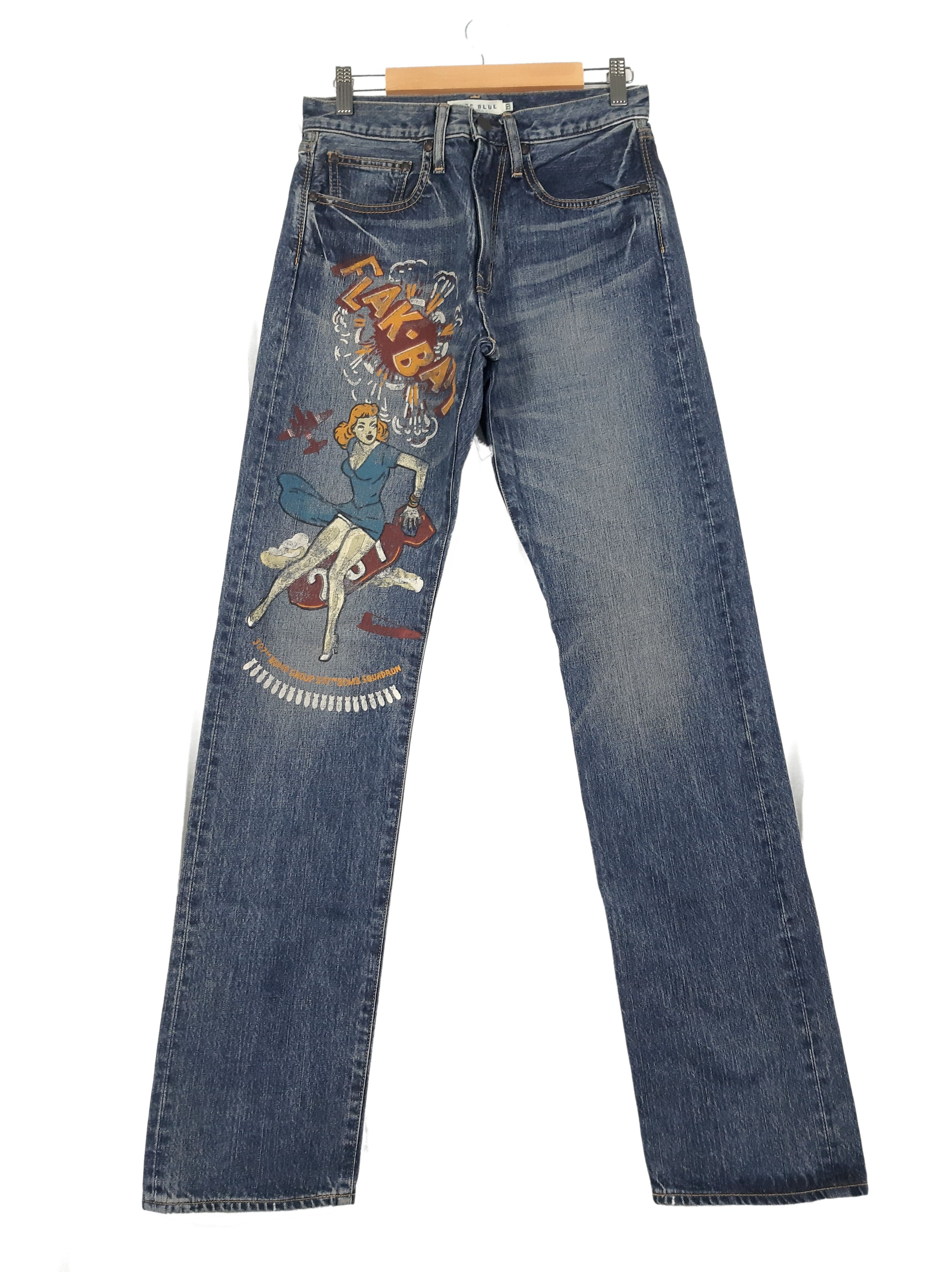 Avirex Vintage 90's Avirex Boom Squad Distressed Denim | Grailed