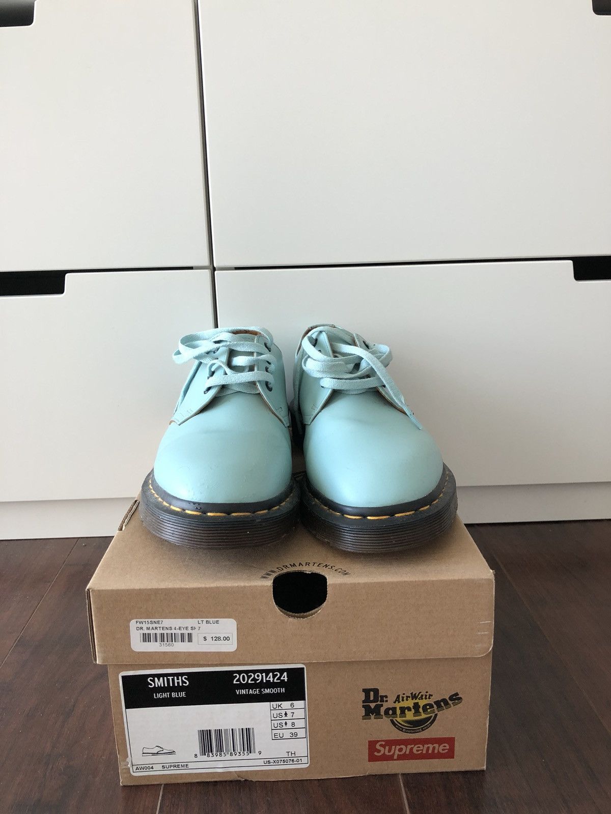 Supreme Supreme X Doc Martens Smiths Light Blue US 7 | Grailed