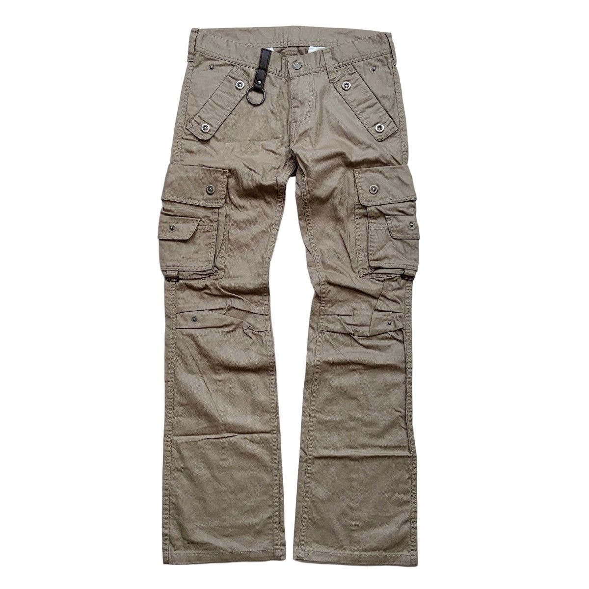 If Six Was Nine Tornado Mart Wax Flare Cargo Pants Bondage | Grailed