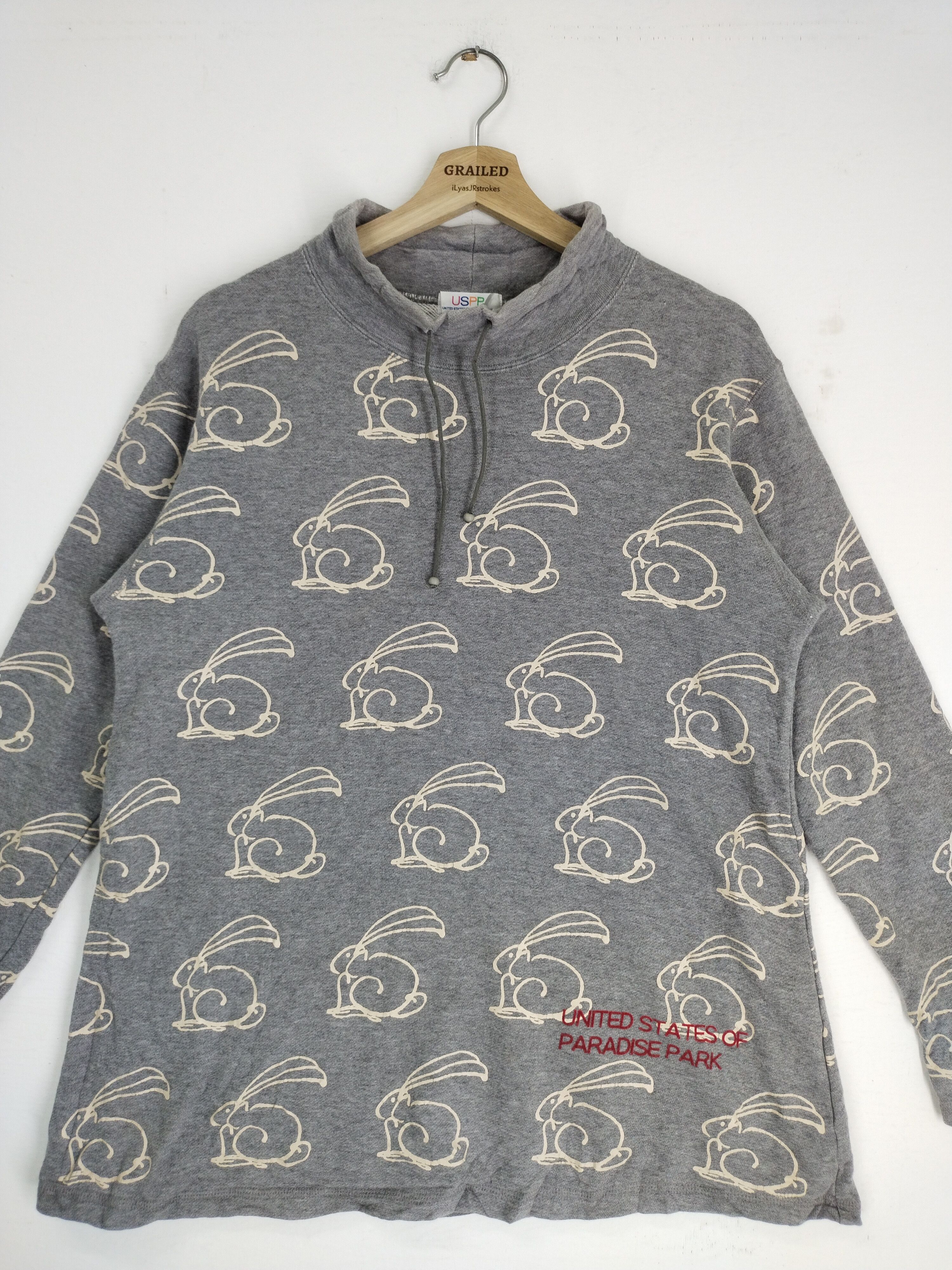 Vintage VTG UNITED STATES OF PARADISE PARK USPP RABBIT FULL PRINT | Grailed