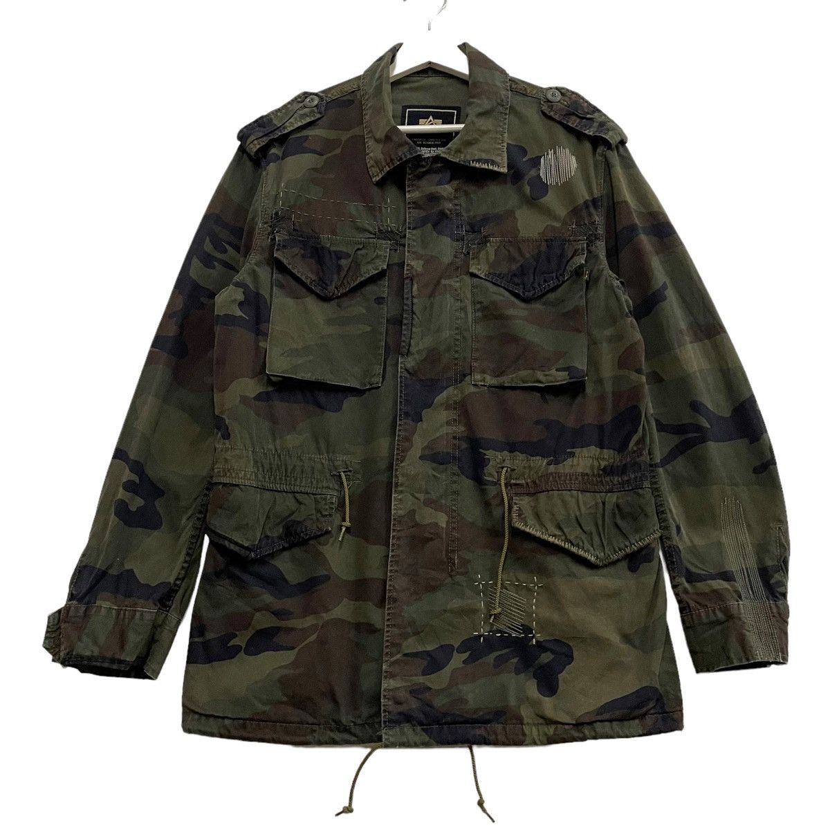 Alpha Industries 💥 ALPHA INDUSTRIES CAMOU ARMY M65 FIELD JACKET | Grailed