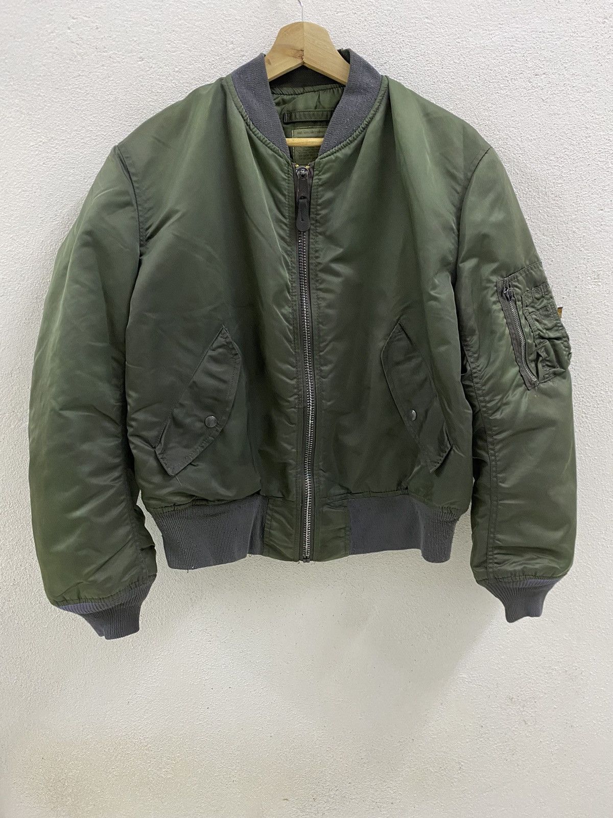 Vintage Vintage ALPHA INDUSTRIES MA-1 Man Intermediate Bomber Jacket | Grailed