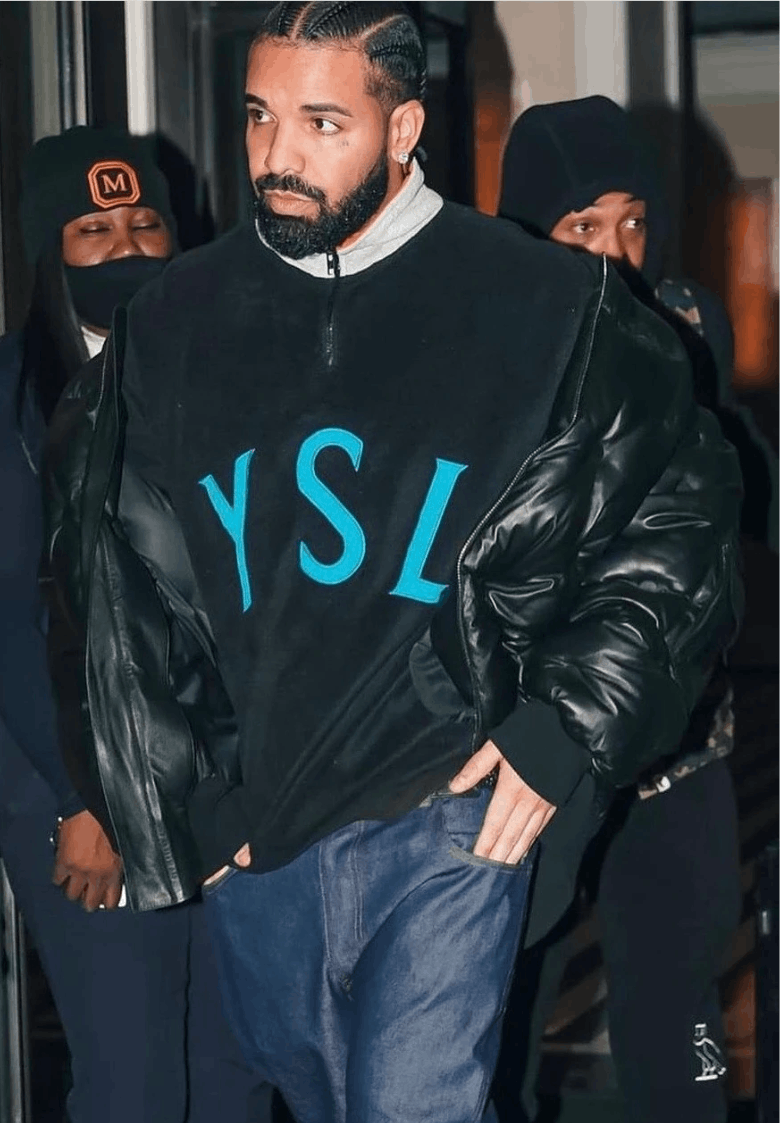 Vintage × Yves Saint Laurent ysl y2k fleece seen on drake rare vintage ...