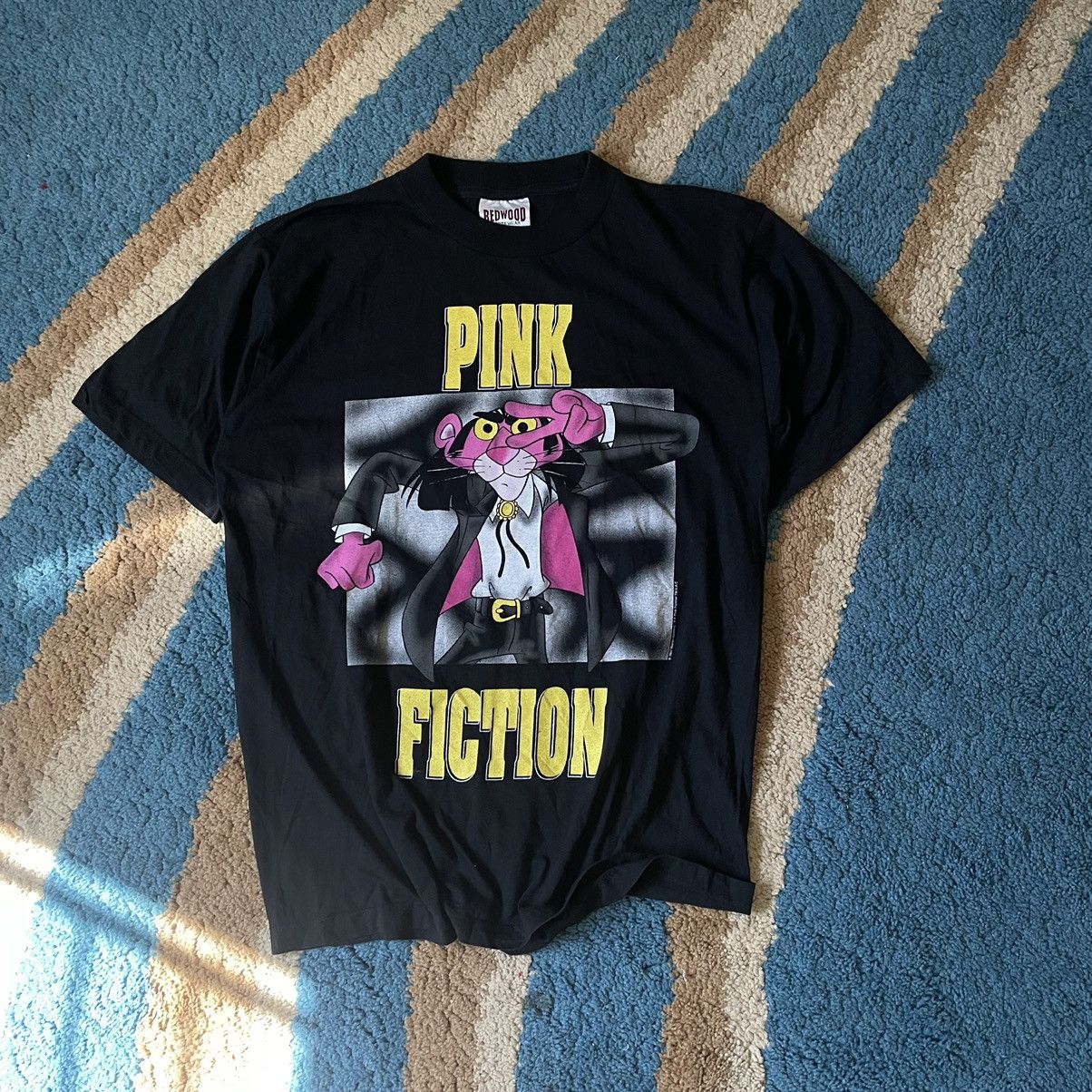 Vintage Rare 90’s Pulp fiction Pink panther promo tee | Grailed