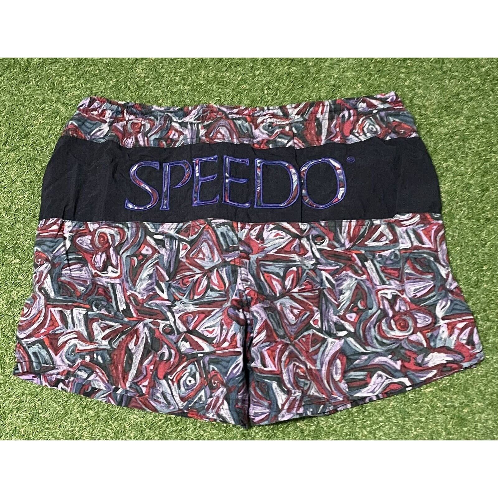 Speedo Vintage Speedo Swim Trunks L Large 90s Spellout Drawstring | Grailed