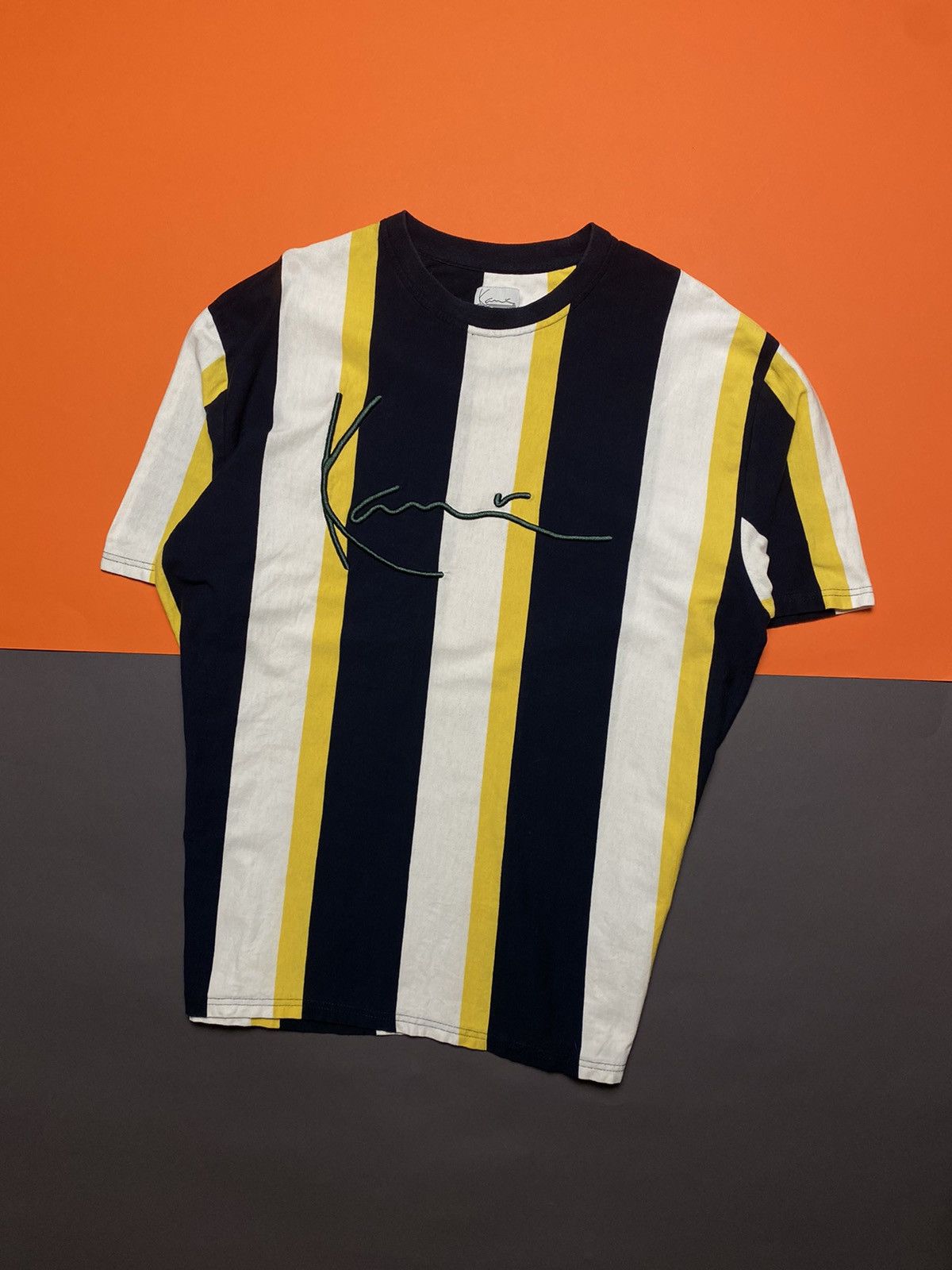 Karl Kani × Streetwear × Vintage Vintage big logo striper Multicolored ...