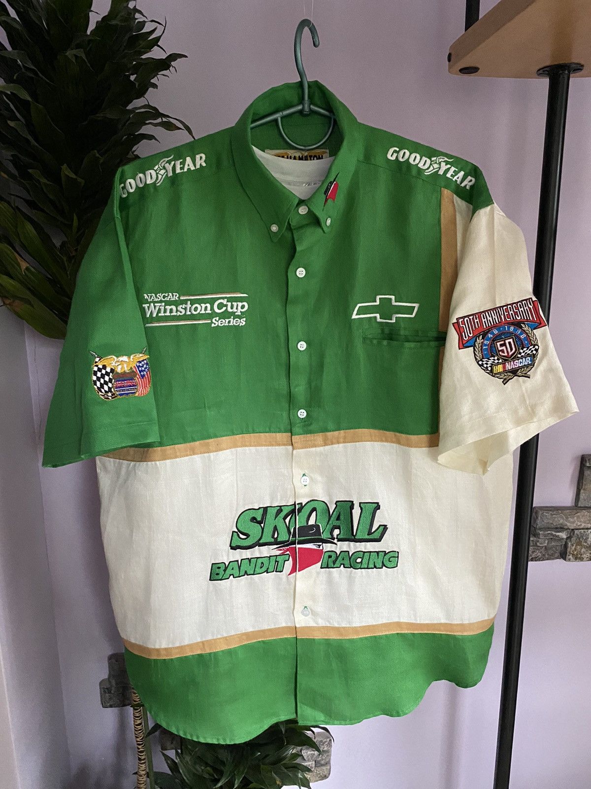 Vintage Nascar Harry Gant Skoal Bandit Racing Shirt 50th Anniversary ...