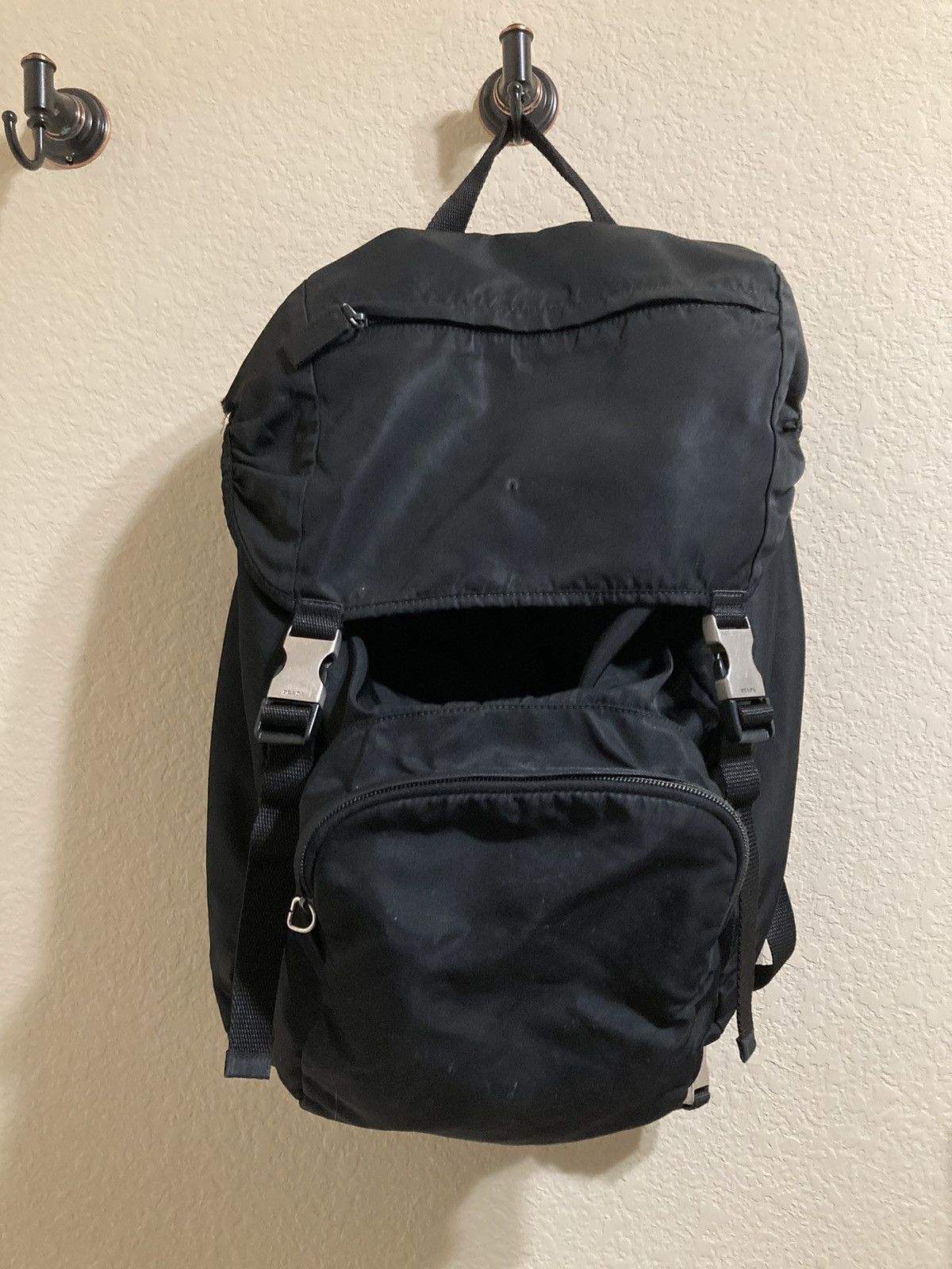 Prada Authentic Black Prada Milano Backpack | Grailed