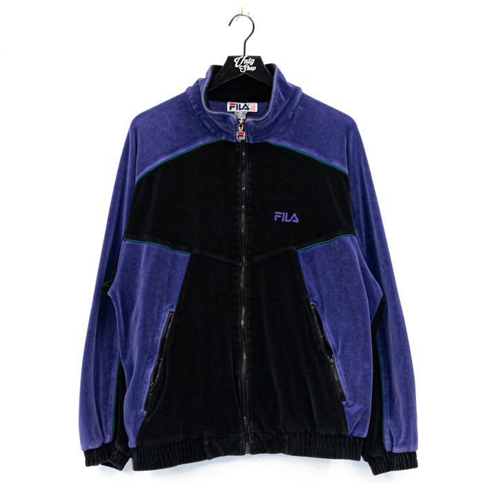 Vintage Vintage FILA Embroidered Velour Soprano's Style Track Jacket ...