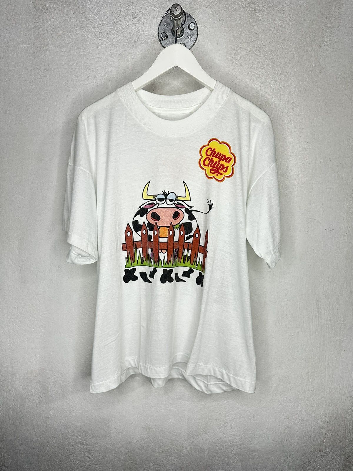 Vintage Rare Chupa Chups Animated Cow Grail Single Stitch | Grailed