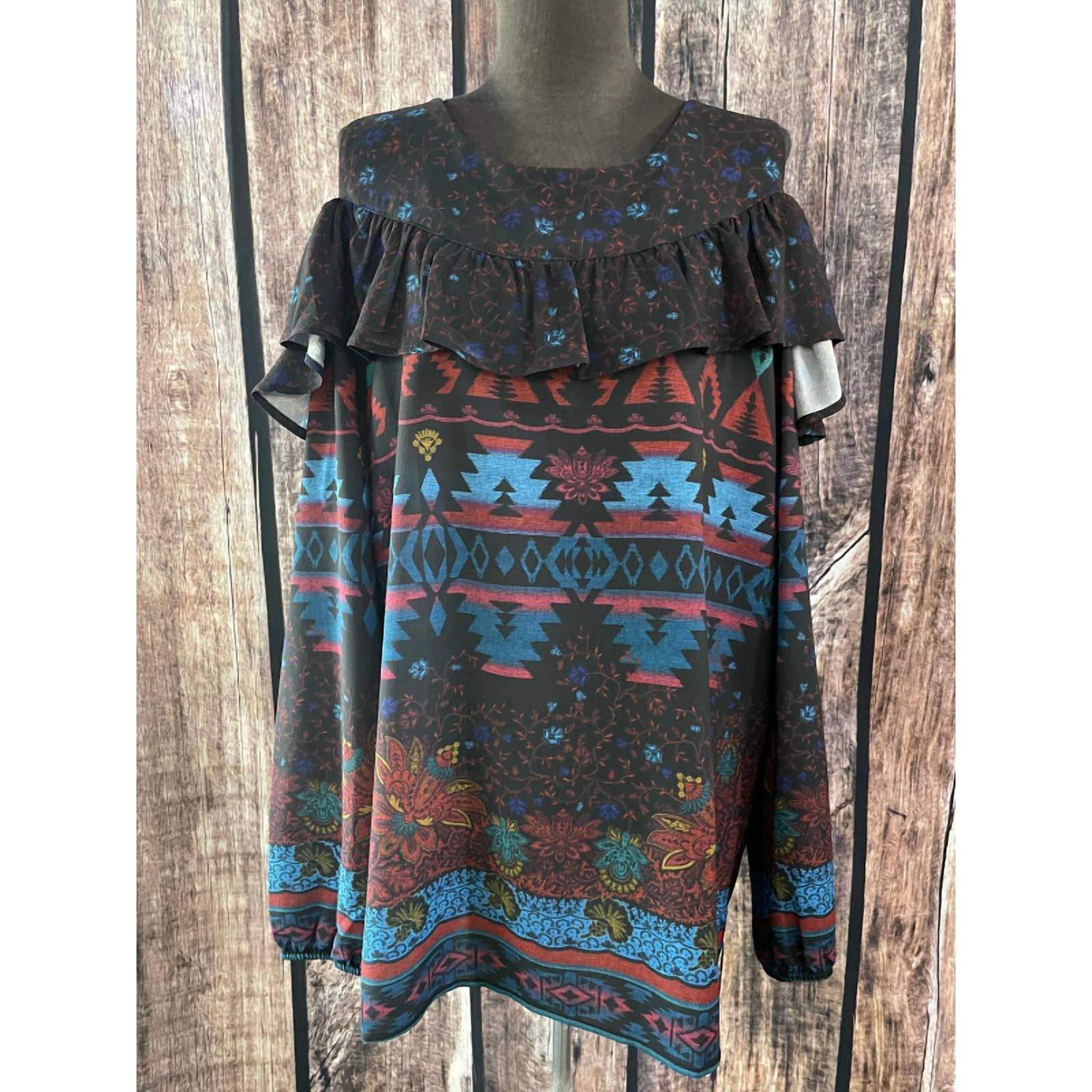 Designer TASHA POLIZZI Dark Aztec Top In Black | Grailed