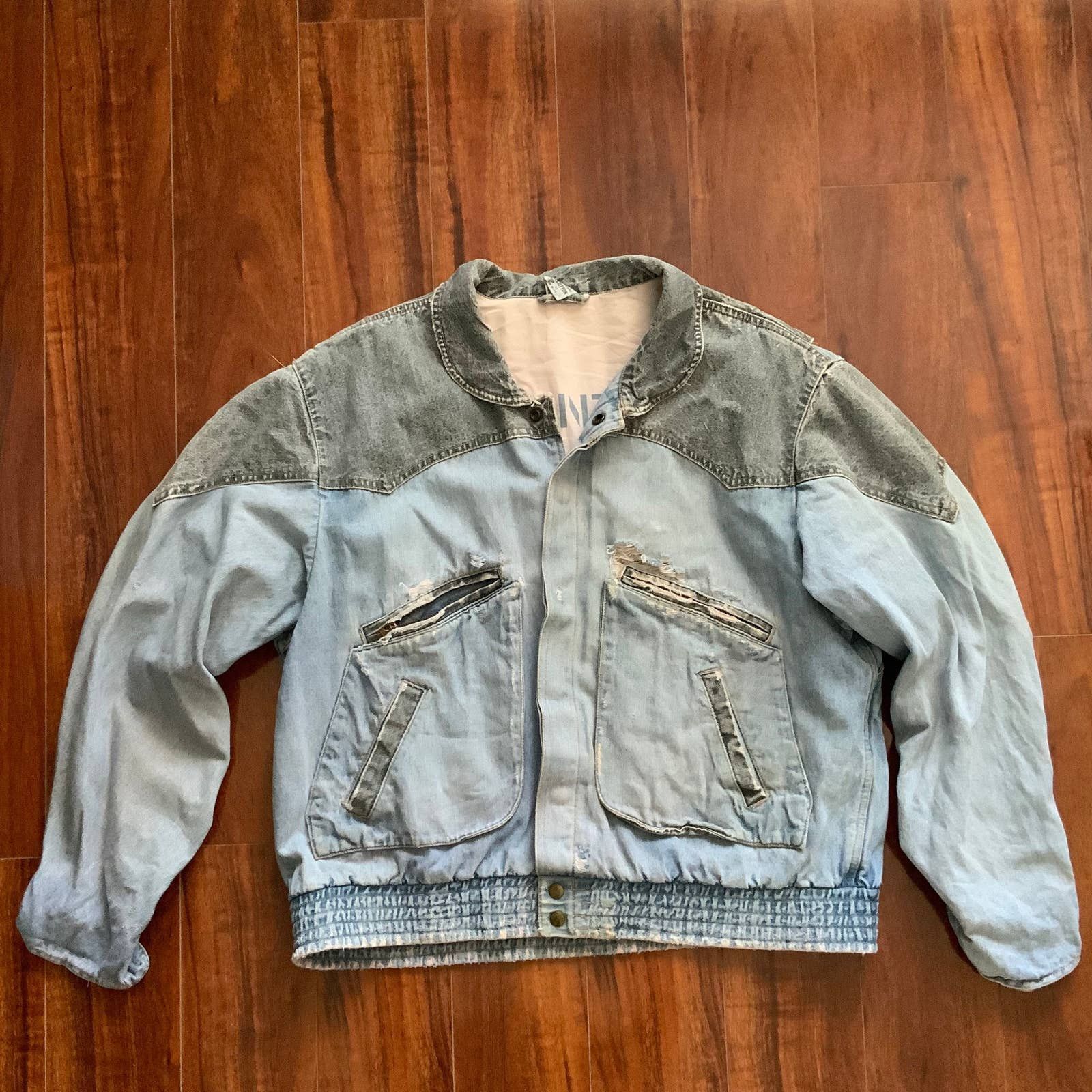 Other Vintage 80's BTTF Denim Jacket Mcfly Back to the Future XL | Grailed
