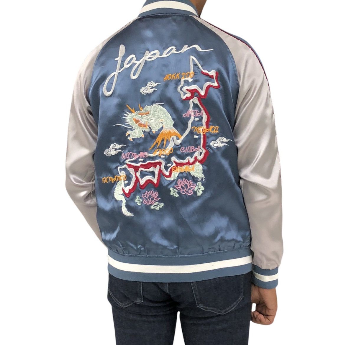 Sukajan Souvenir Jacket Glory Sukajan Map and Dragon Souvenir ...