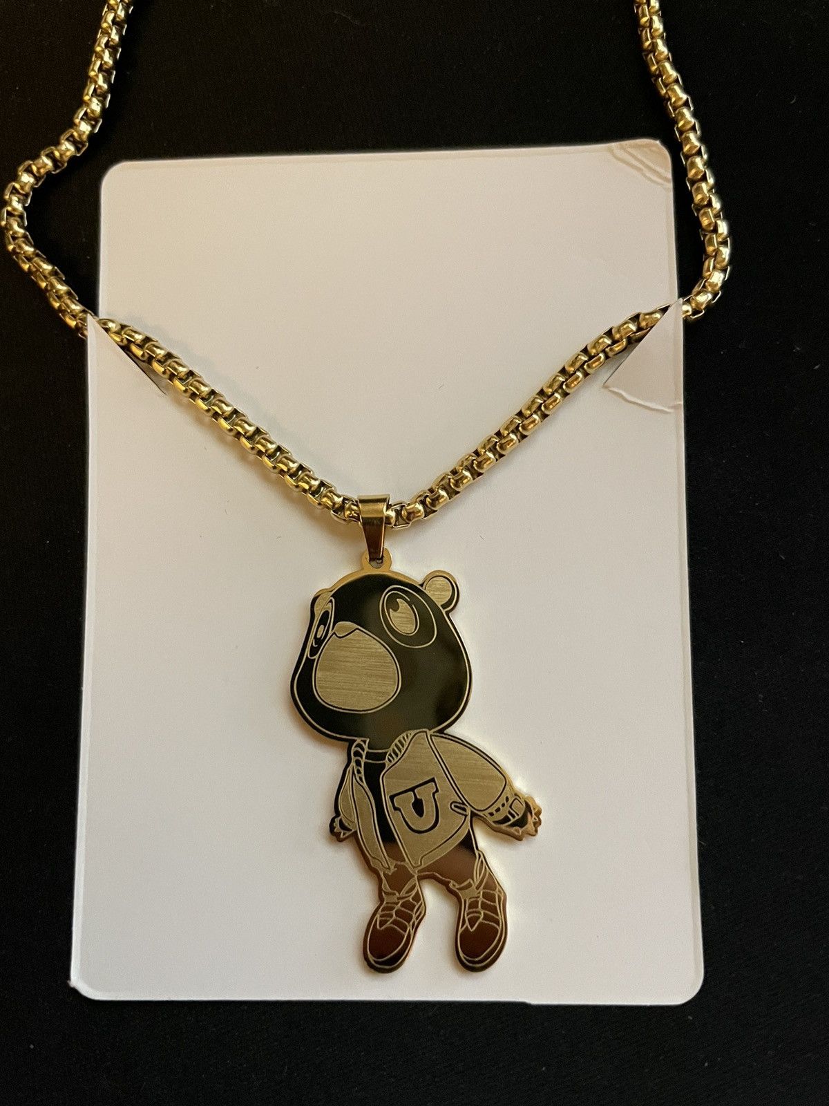Vintage Kanye West College Dropout Graduation Bear Pendant Necklace ...