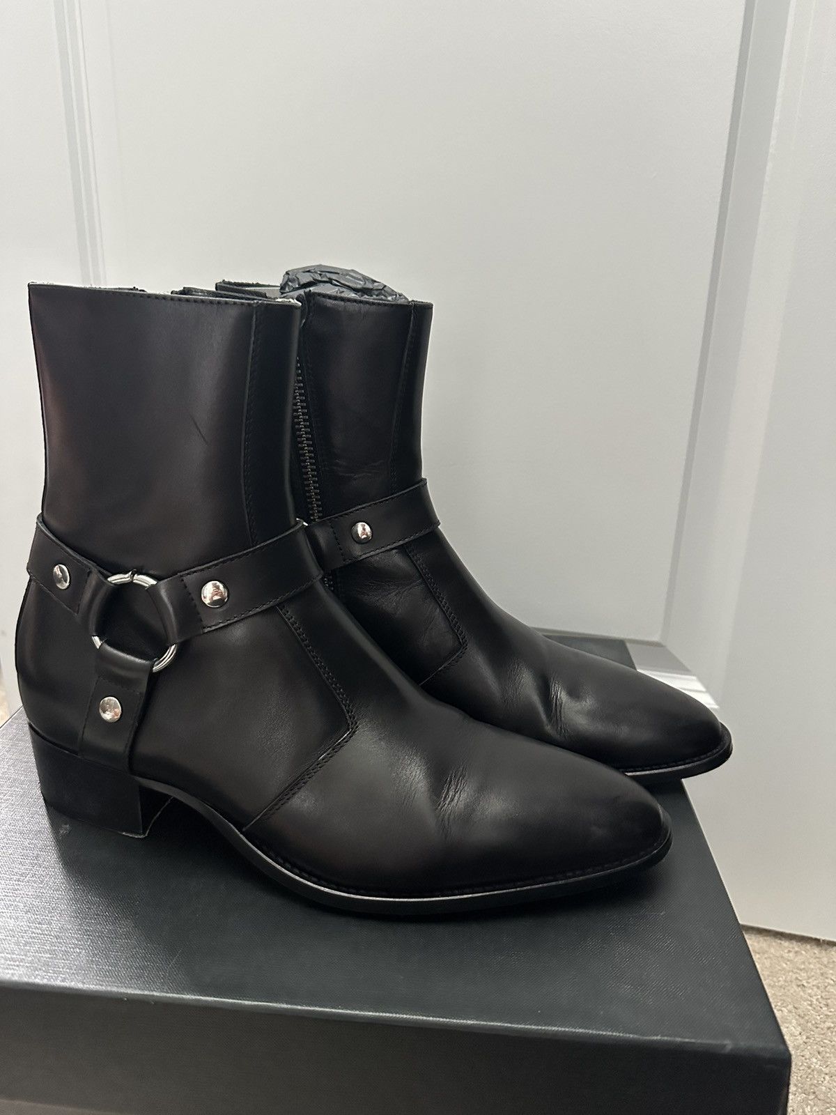 From The First From the First Black Enzo Boots | Grailed