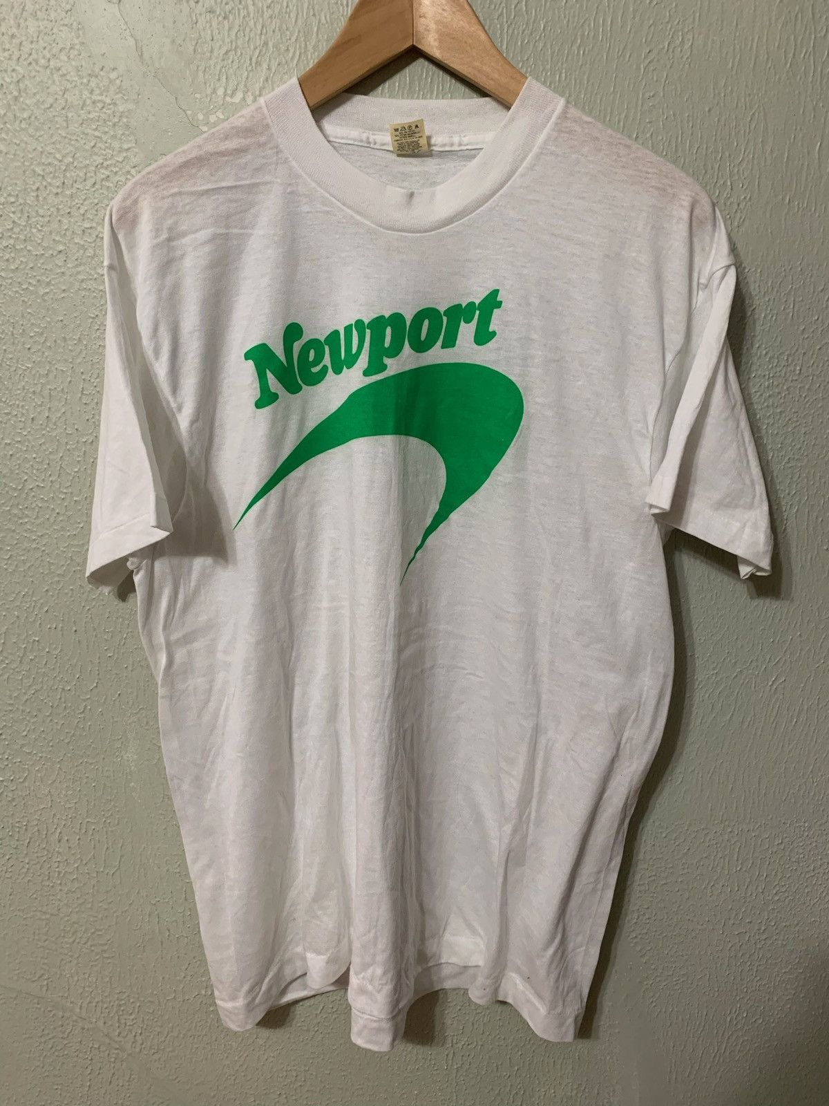 Vintage Vintage Newport Cigarettes Logo T-Shirt | Grailed