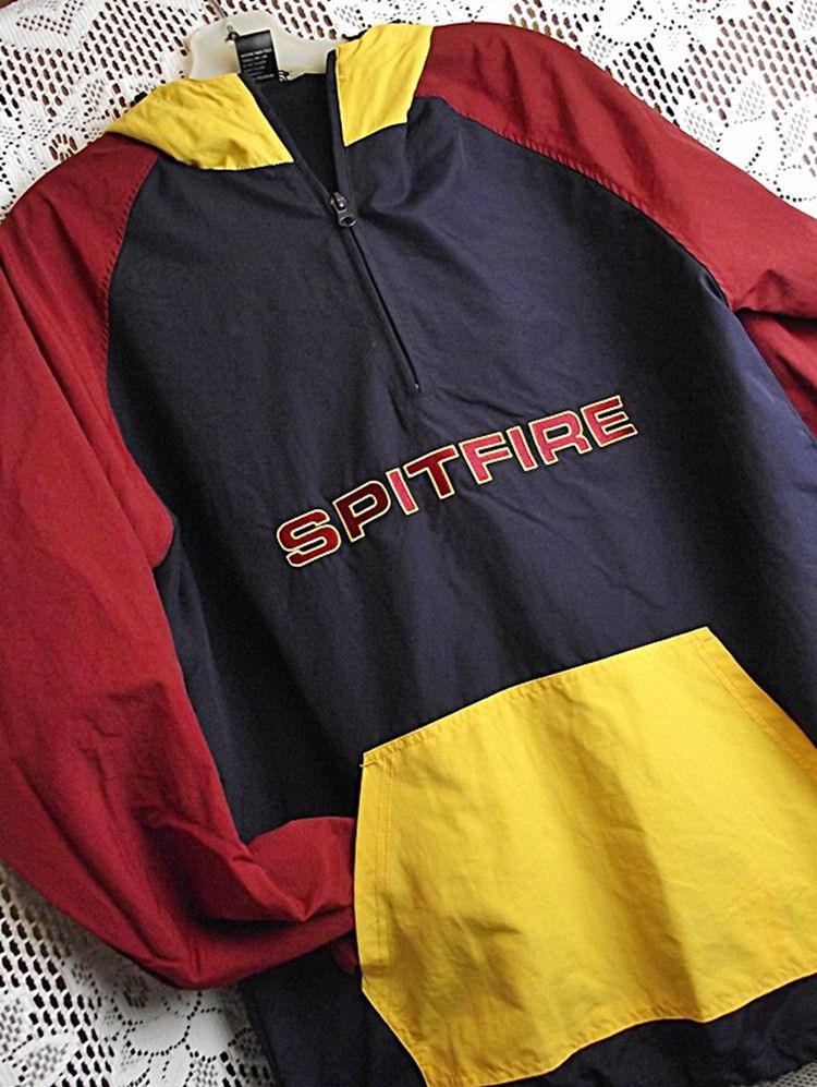 Spitfire SPITFIRE Wheels Mens Color Block 1/4 Zip Jacket | Grailed