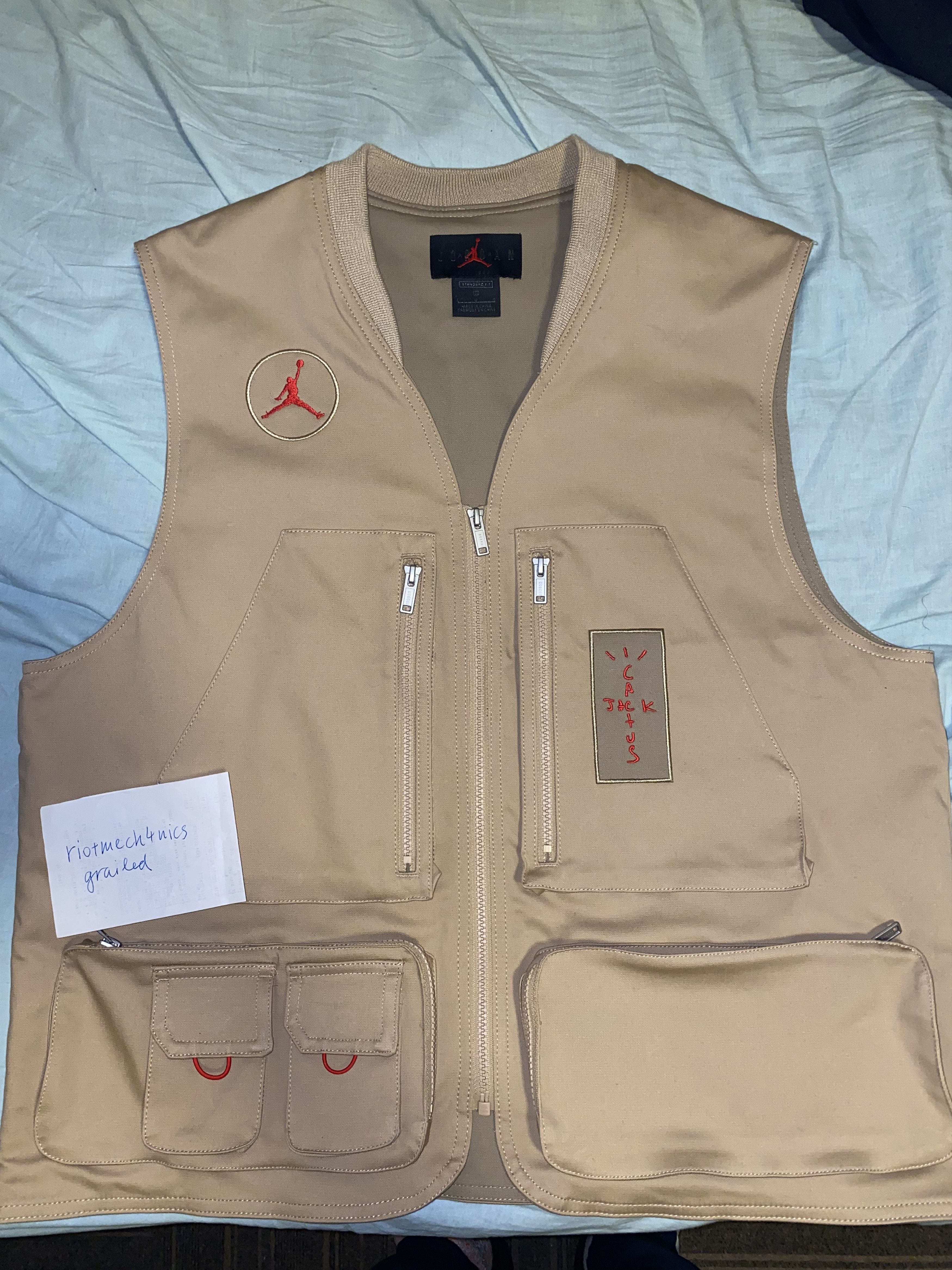 Jordan Brand × Travis Scott Jordan/Cactus Jack Tactical Vest | Grailed