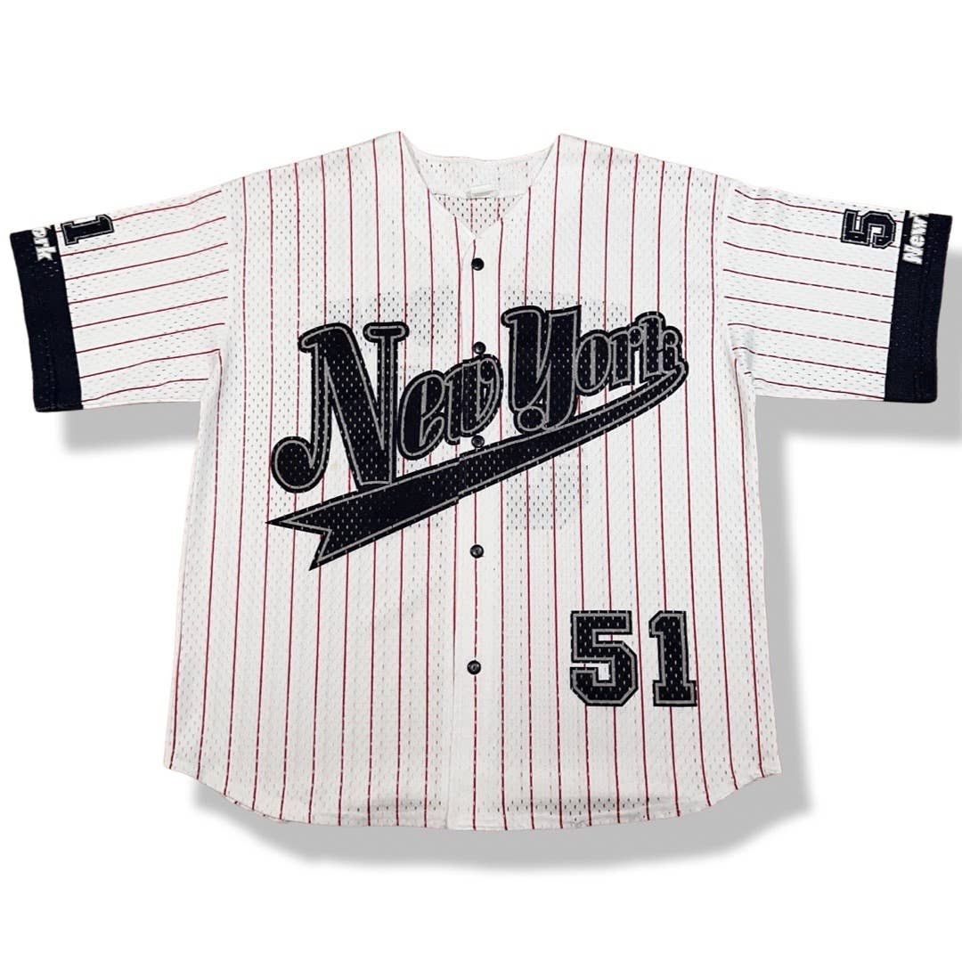 MLB × Sportswear × Vintage Vintage 90s New York Baseball Jersey Sized ...
