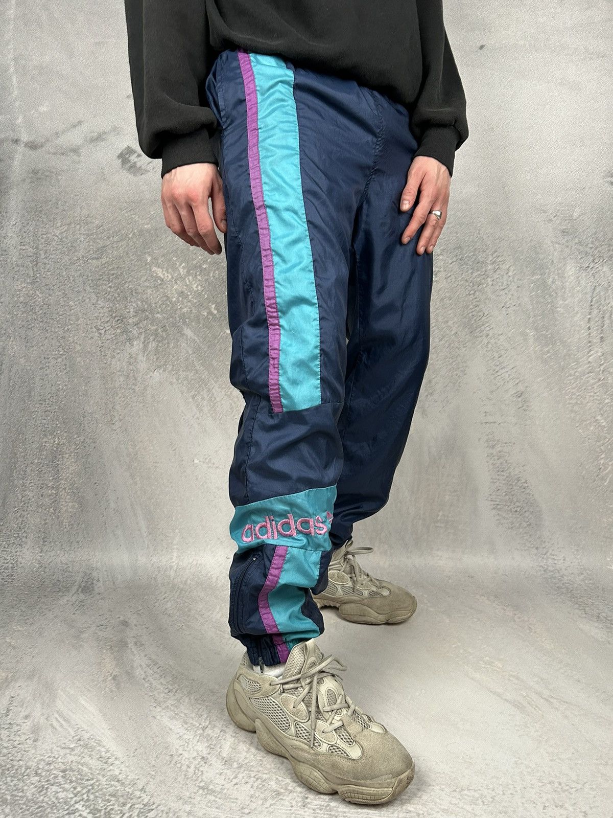 Adidas × Vintage Vintage Adidas Originals Nylon Sweatpants 90s Retro ...