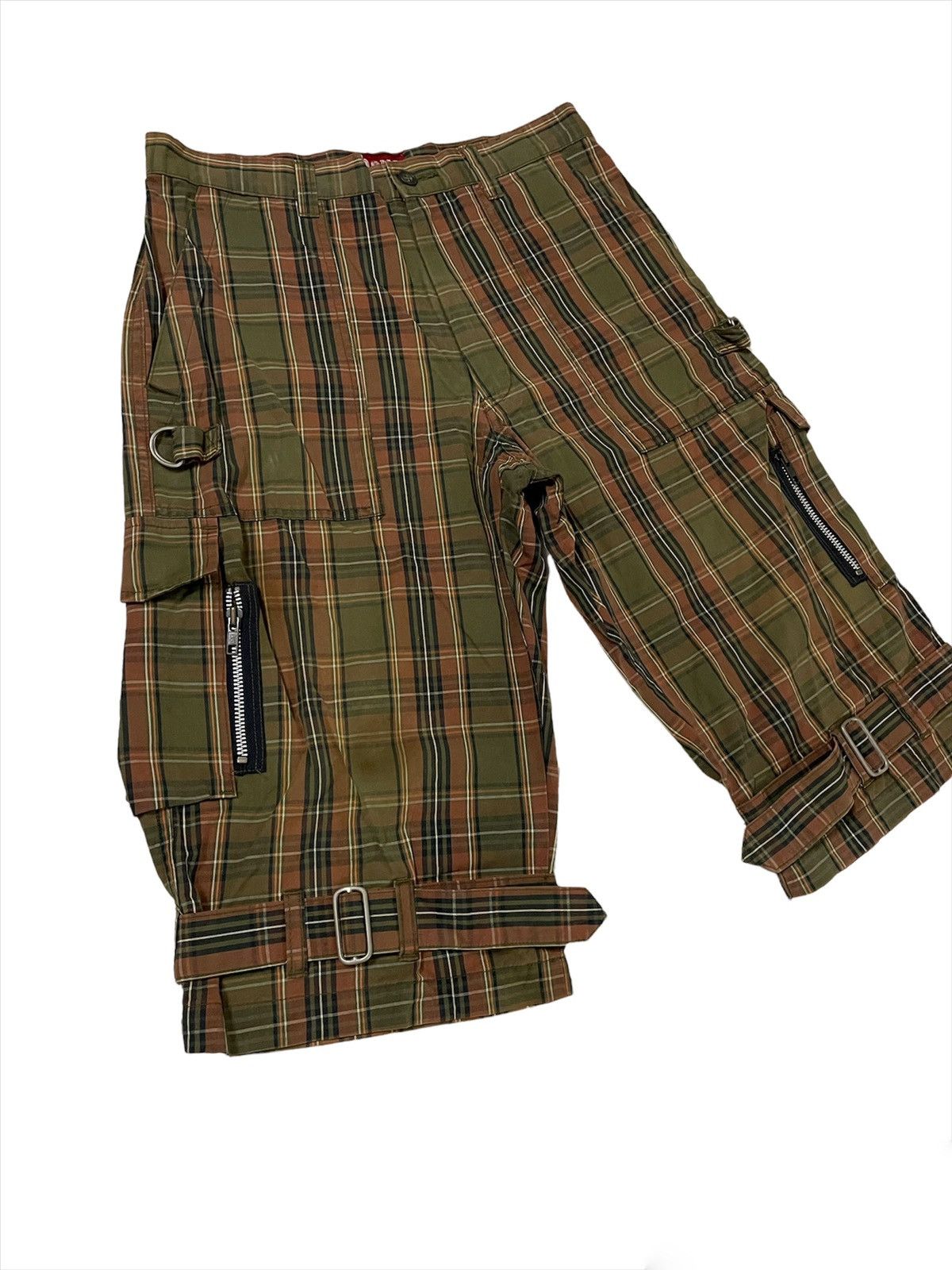 Japanese Brand Batsu Studio Boys Bondage Tartan Cargo Short Pants | Grailed